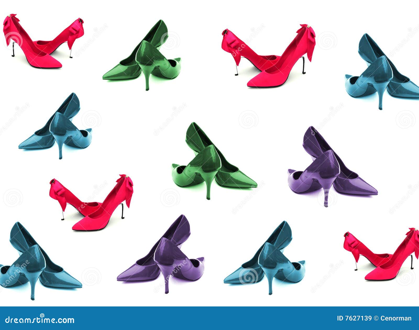 Pretty shoes stock image. Image of colors, pairs, accessories - 7627139