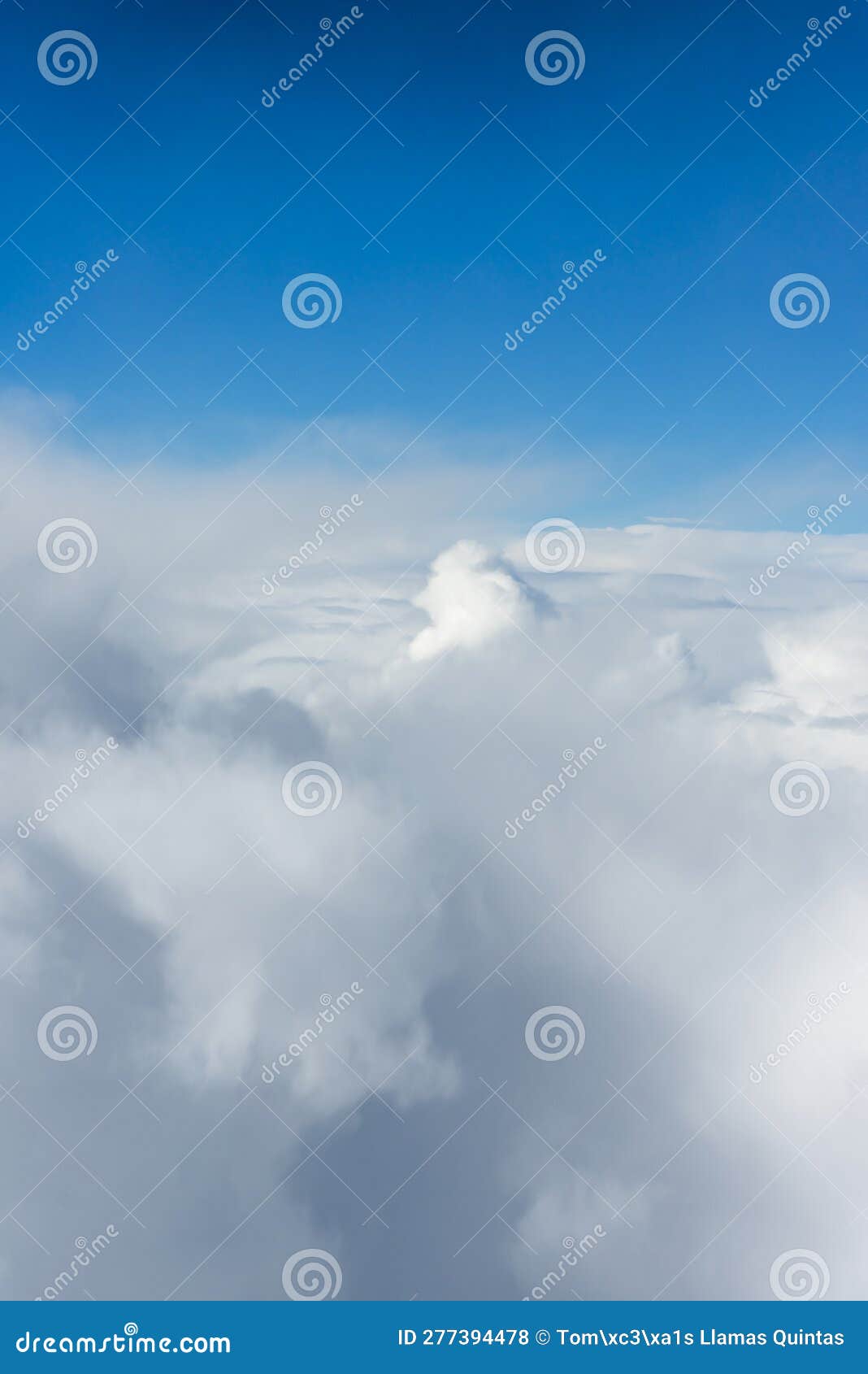 A Pretty Sky Seen Above the Clouds Stock Photo - Image of cloud, vivid ...