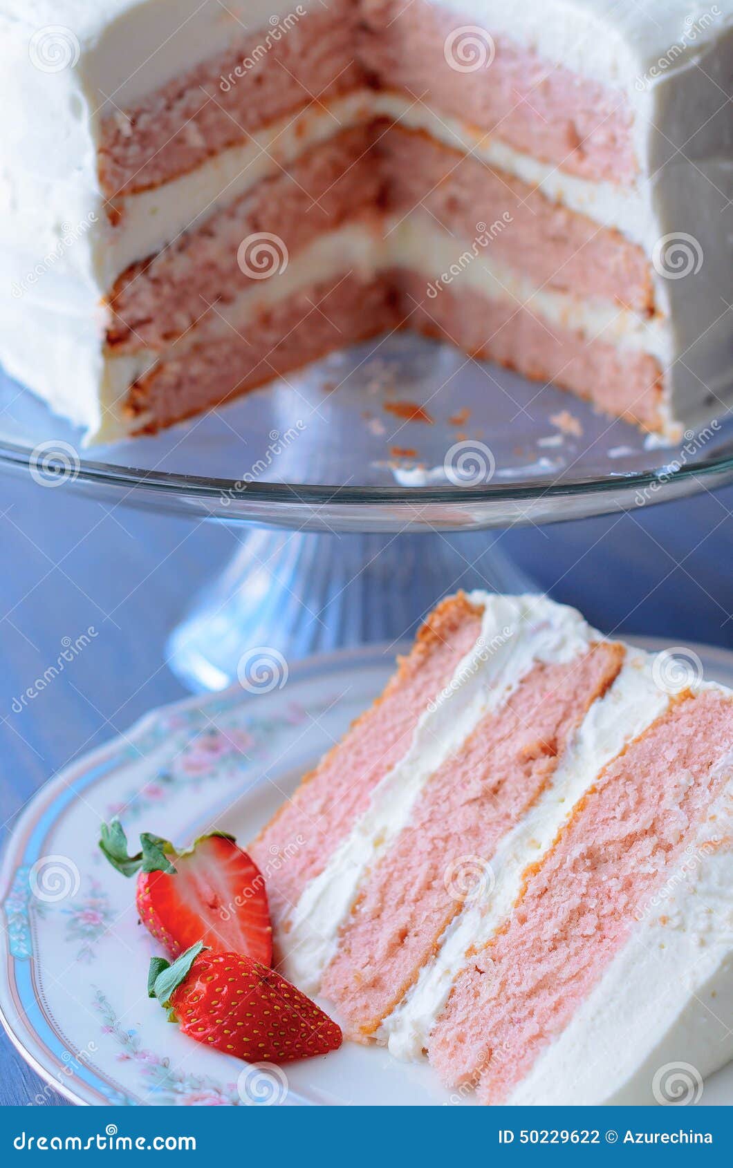 Pretty slice of Cake stock photo. Image of baking, colorful - 50229622
