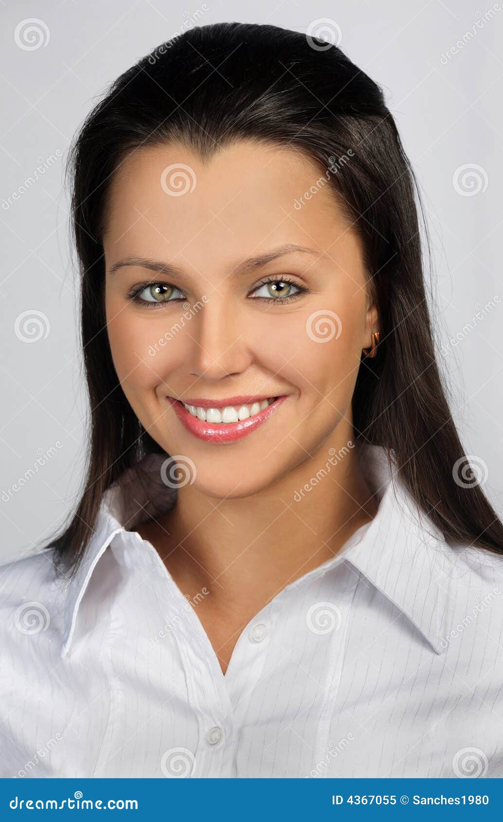 Pretty smile stock image. Image of caucasian, cheerful - 4367055