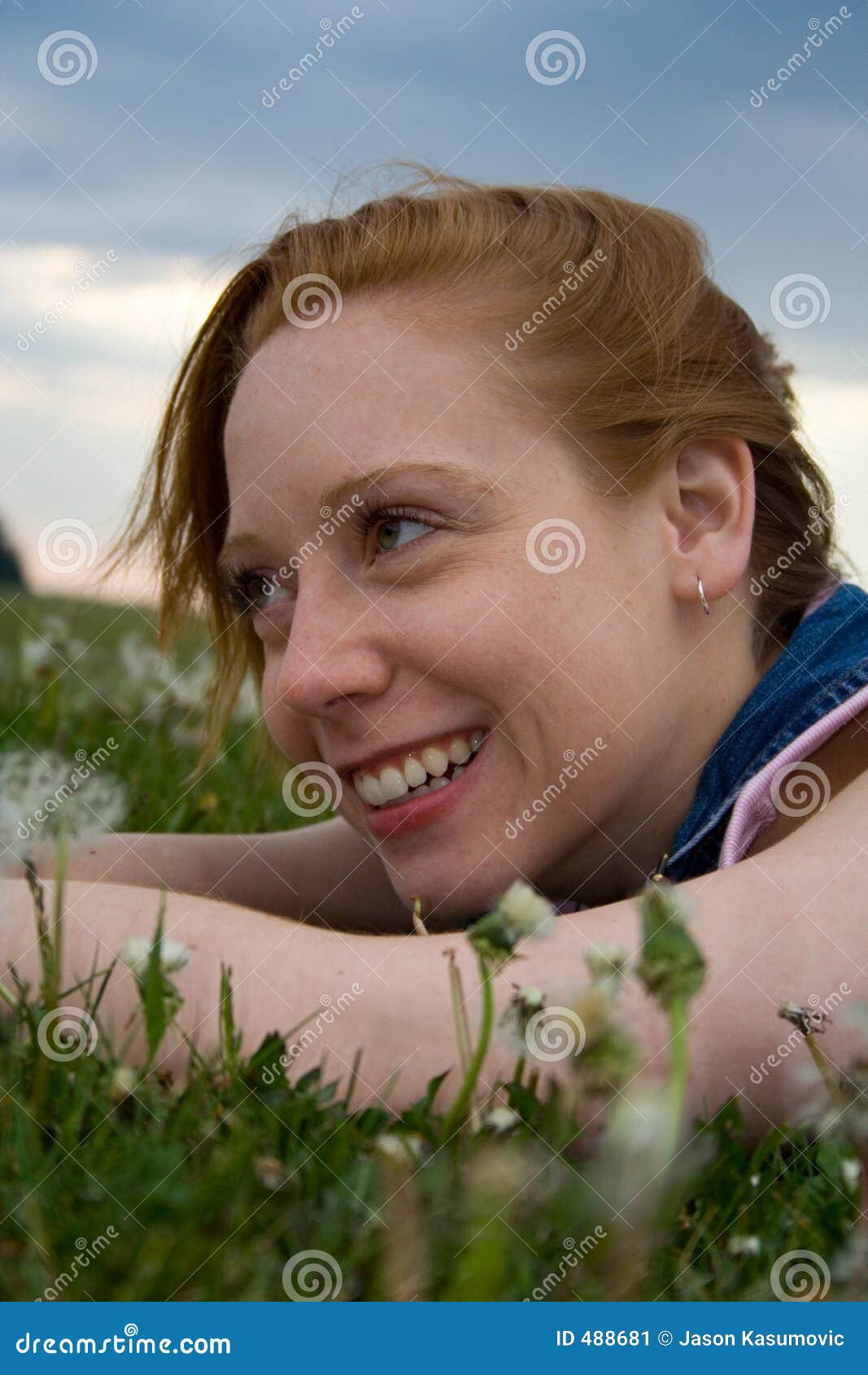 Pretty Smile stock image. Image of outdoors, smile, portrait - 488681
