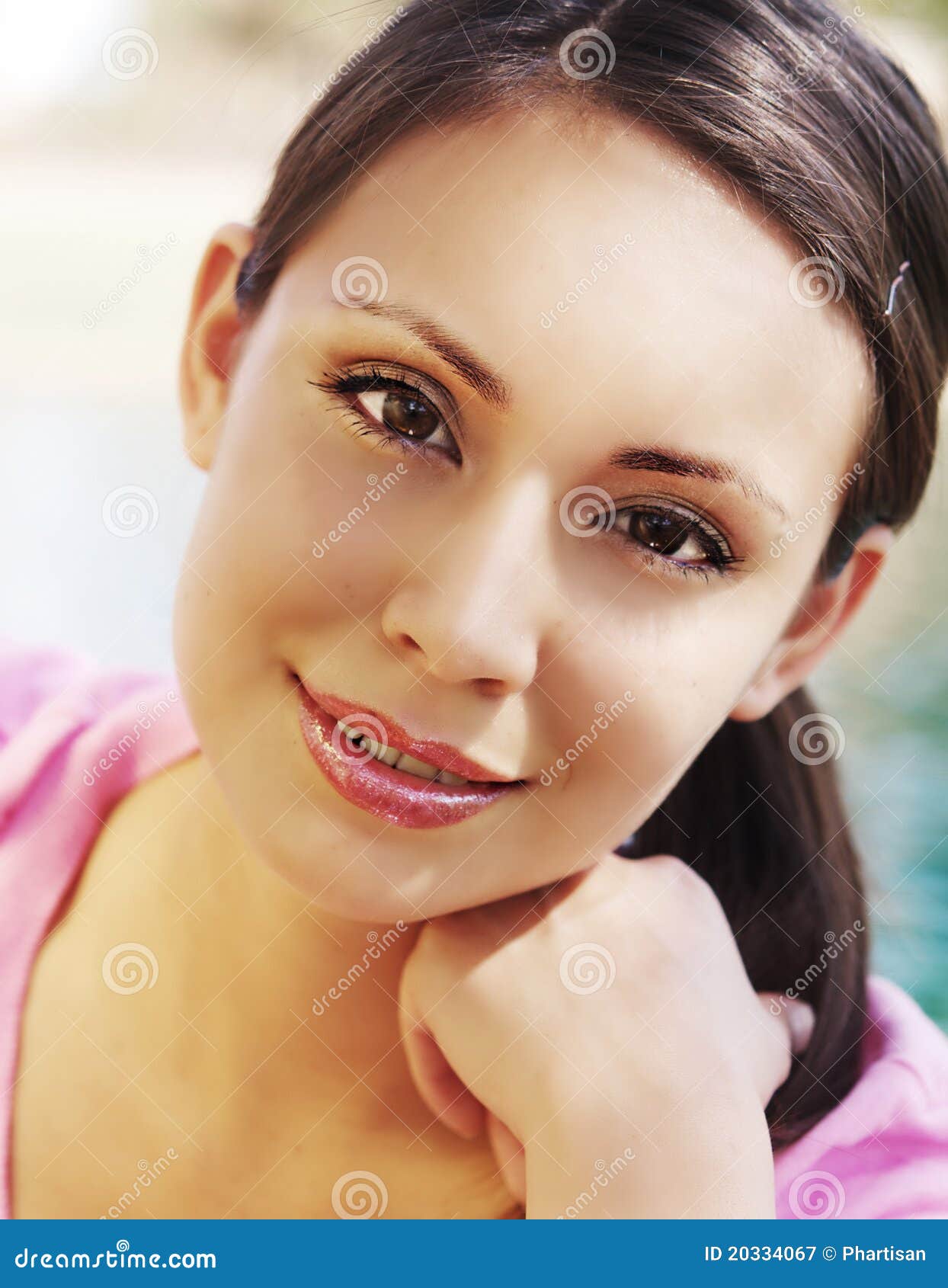 Pretty Smiling Beautiful Woman Stock Image - Image of wealth, hispanic ...