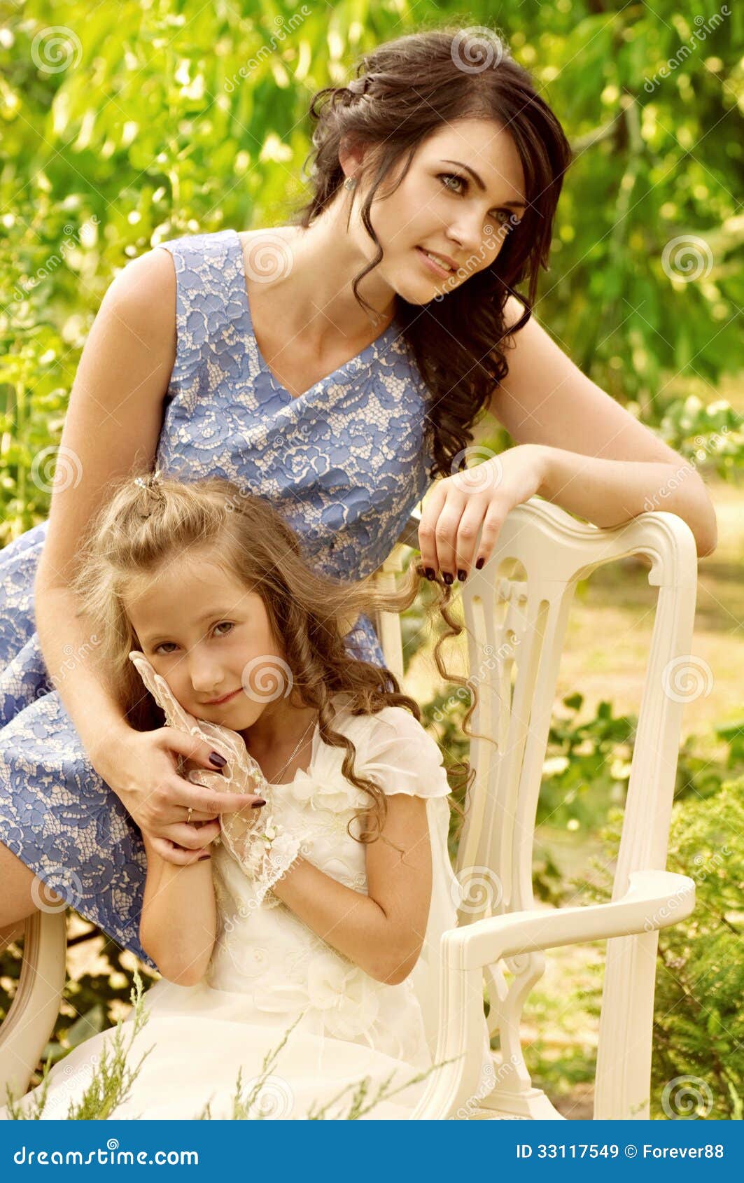 Pretty Smiling Mother And Daughter Royalty Free Stock Images Image