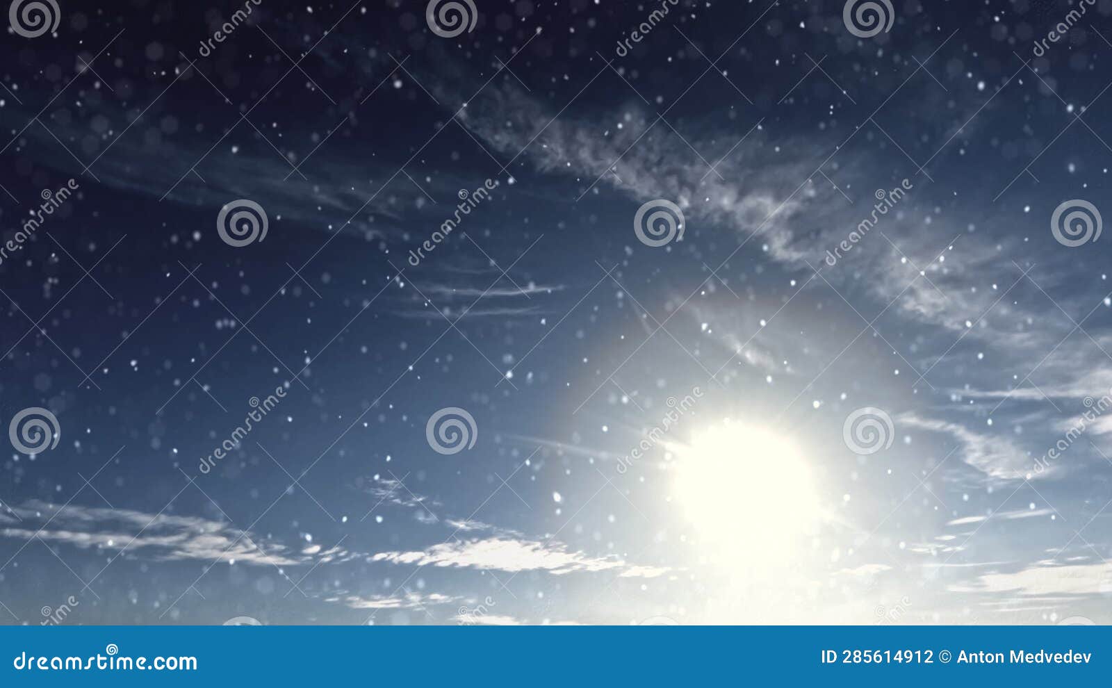 Pretty Snow on Clouds on Sky Backdrop - Photo of Nature Stock ...