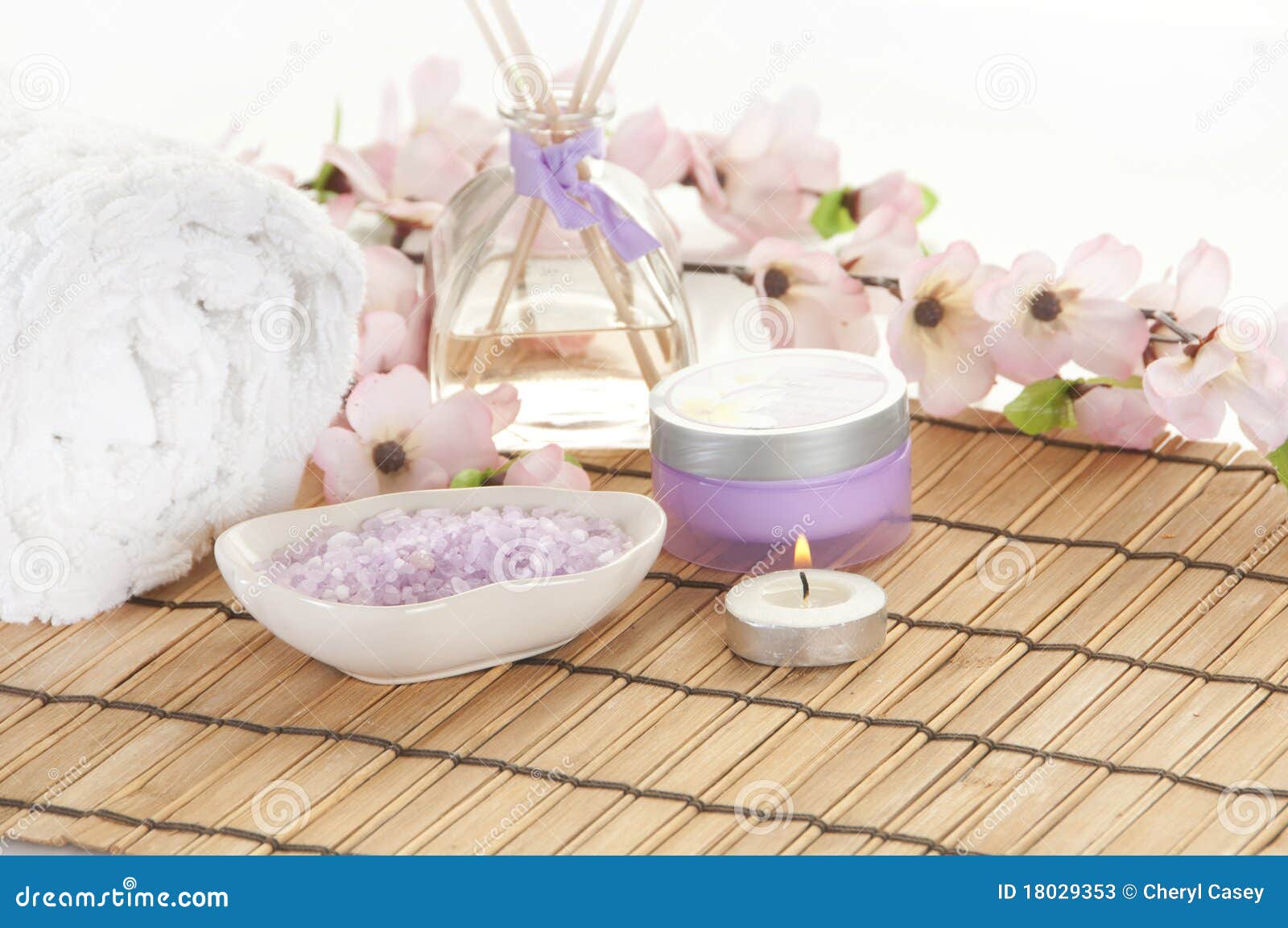 Pretty spa setting stock image. Image of calming, bamboo - 18029353