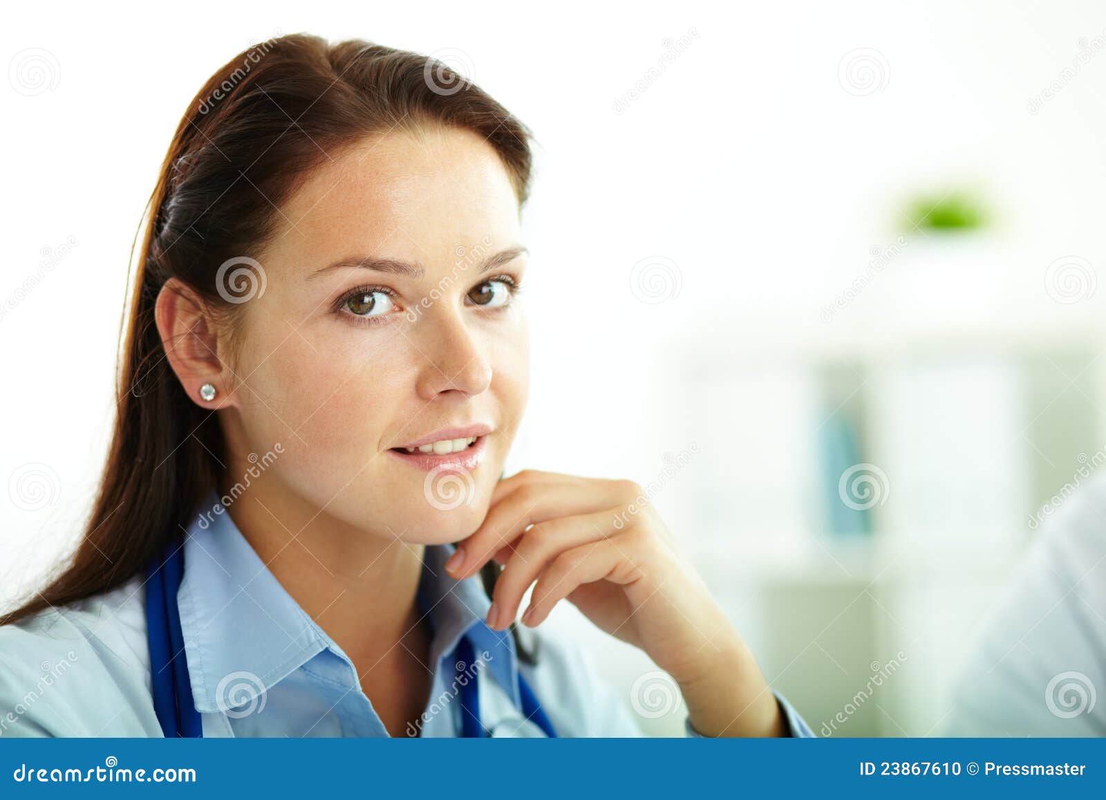 Pretty specialist stock photo. Image of physician, female - 23867610