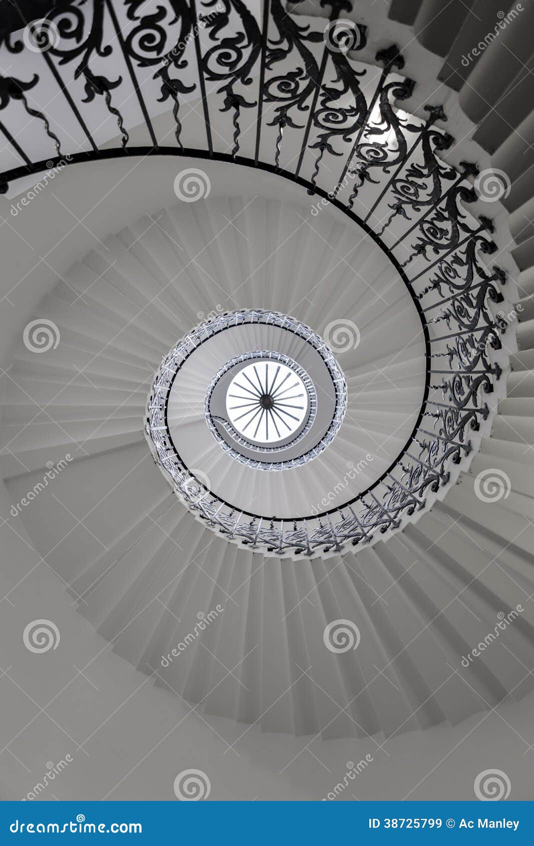 Pretty Spiral Staircase stock image. Image of perspective - 38725799