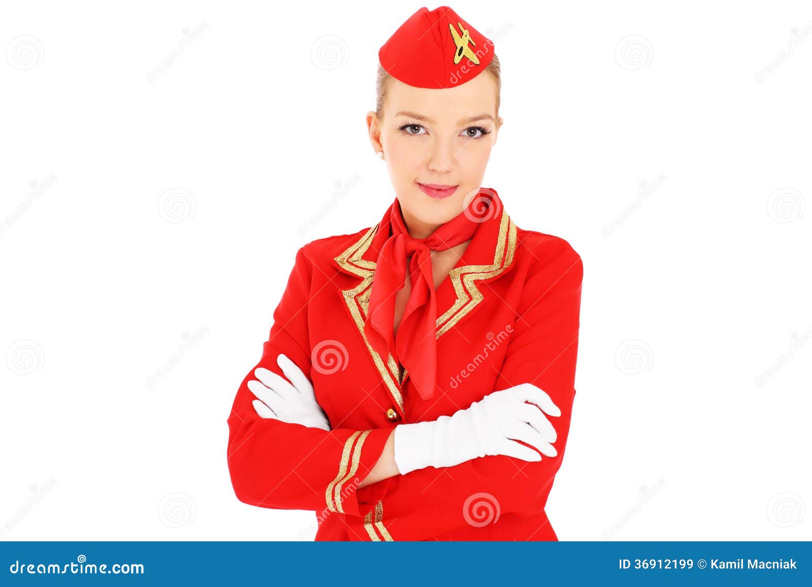 Pretty stewardess stock image. Image of cheerful, uniform - 36912199