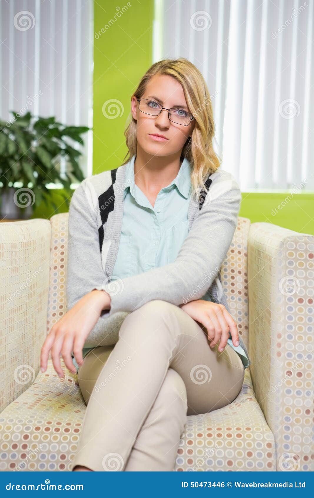 Pretty Student Frowning at Camera Stock Photo - Image of higher ...