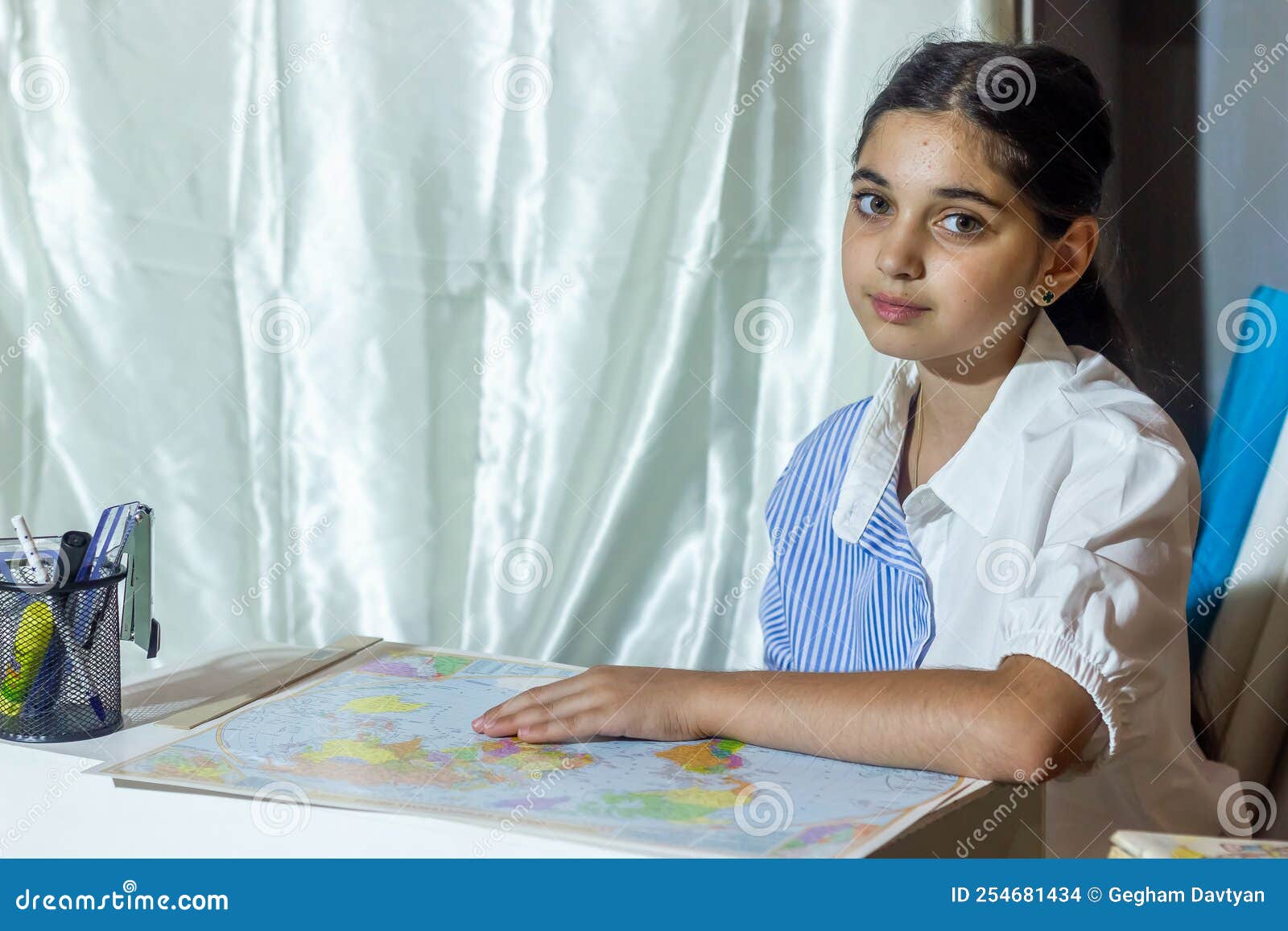 Pretty Student Studying in Classroom Stock Photo - Image of fashion ...