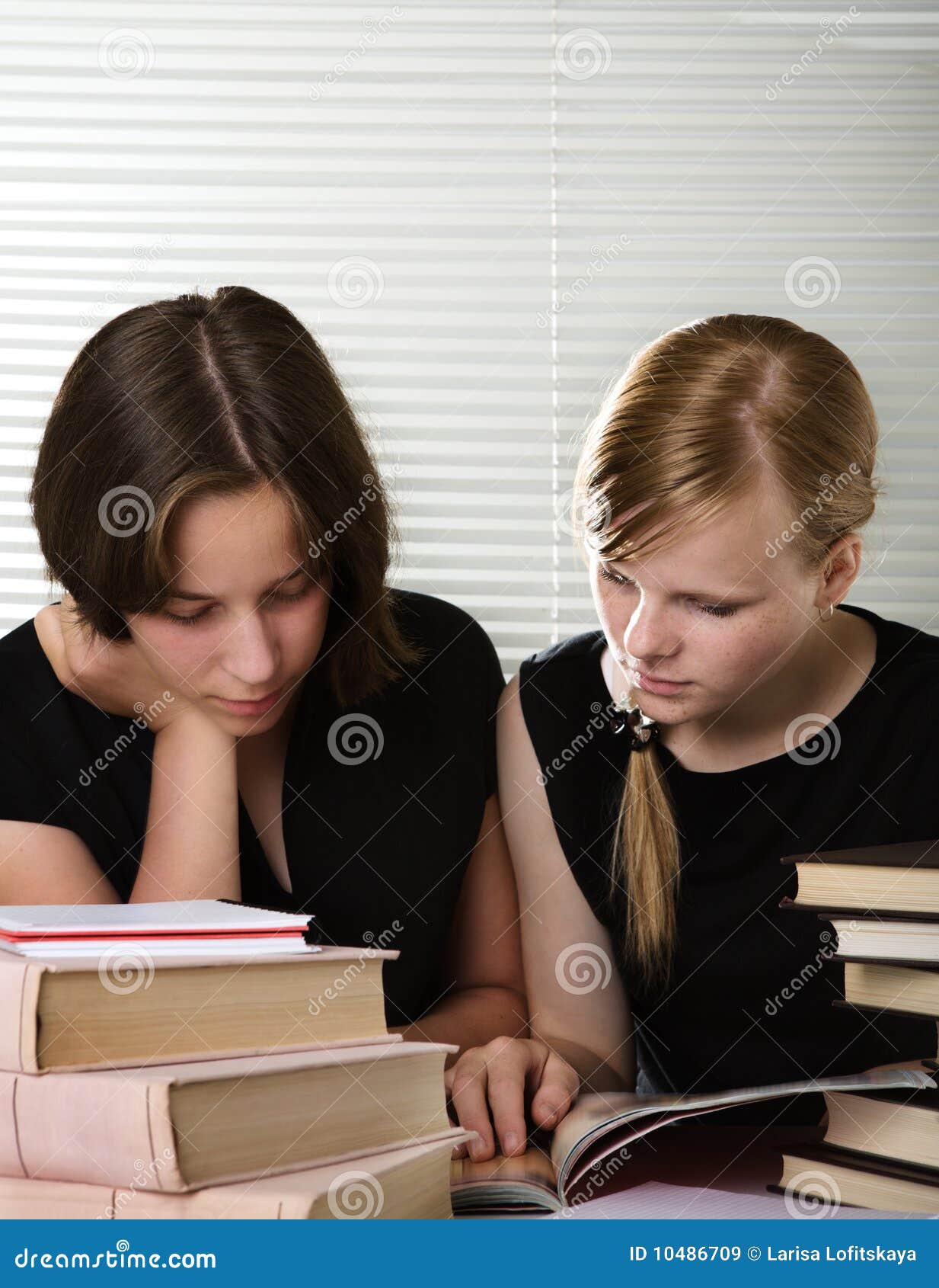Pretty students stock image. Image of brunette, jalousie - 10486709