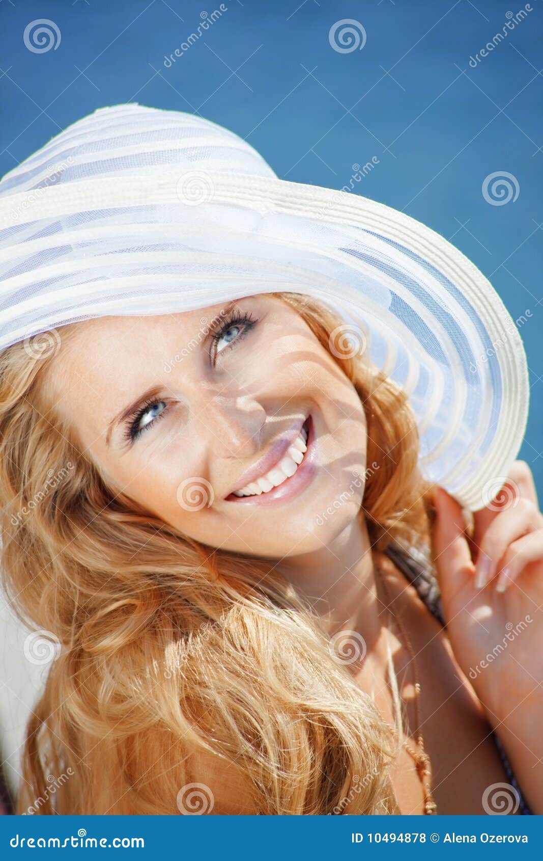 Pretty summer girl stock photo. Image of hair, model - 10494878