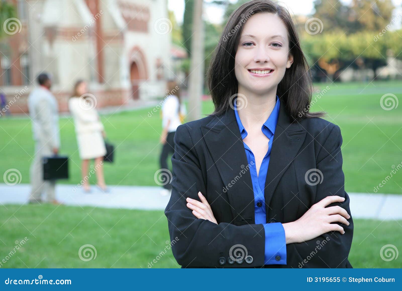 Pretty Teacher on Campus stock image. Image of teacher - 3195655