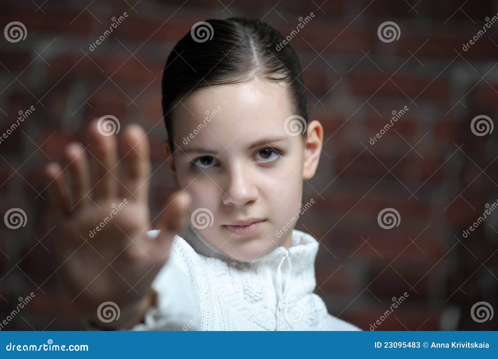 Pretty Teenager Girl Making Stop Gesture Stock Image - Image of camera ... Pretty Teenager Girl Making Stop Gesture Stock Image - Image of camera ...