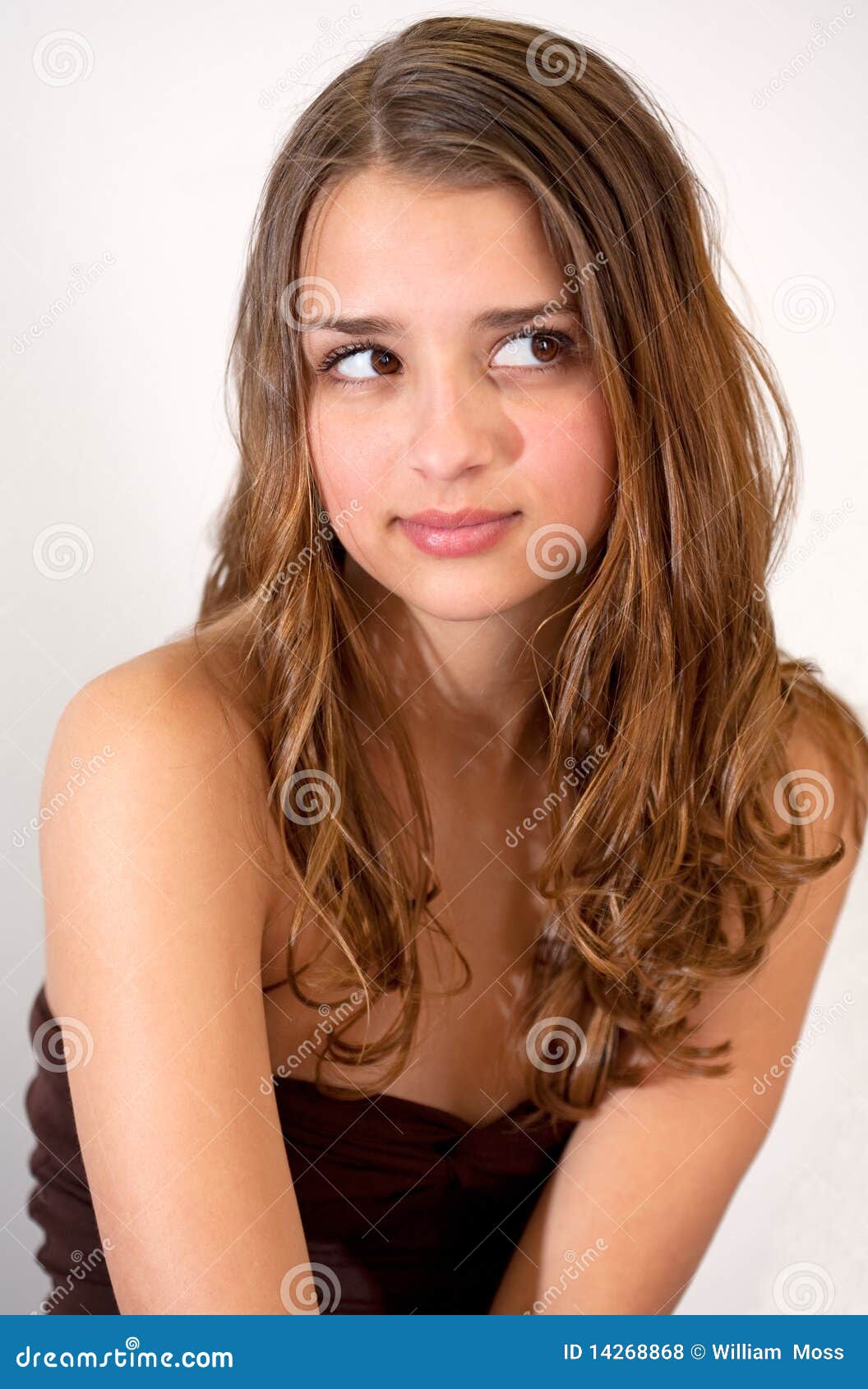 Pretty Teenager Making Mischievous Expression Stock Photo - Image of ...