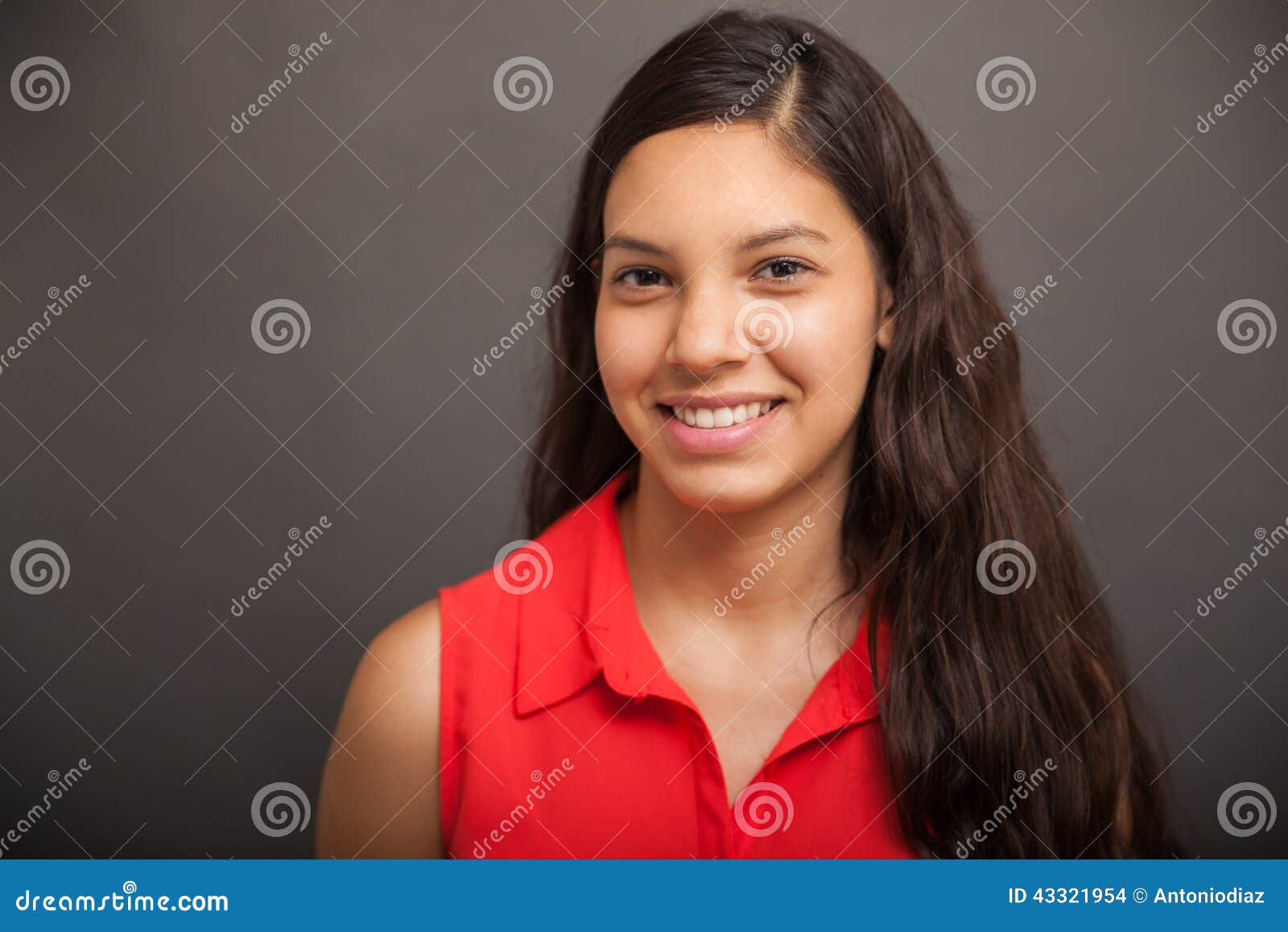 Pretty teenager smiling stock photo. Image of teenager - 43321954