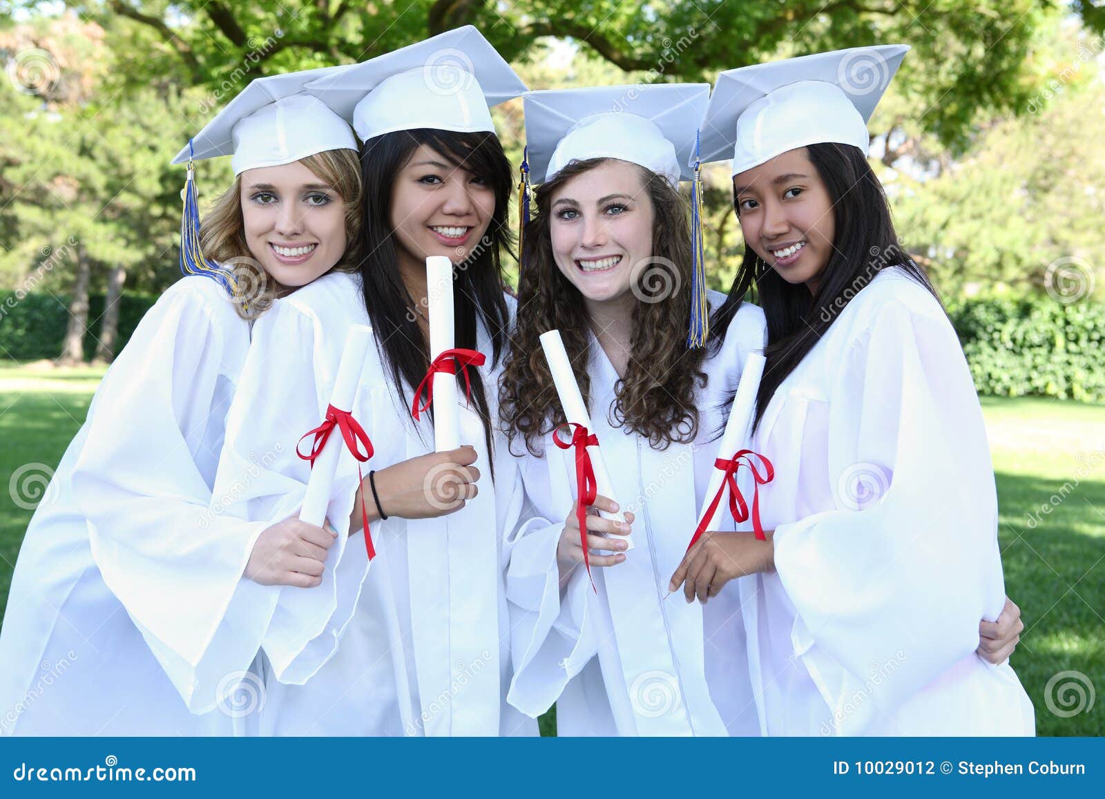 Pretty Teens at Graduation stock photo. Image of oriental - 10029012