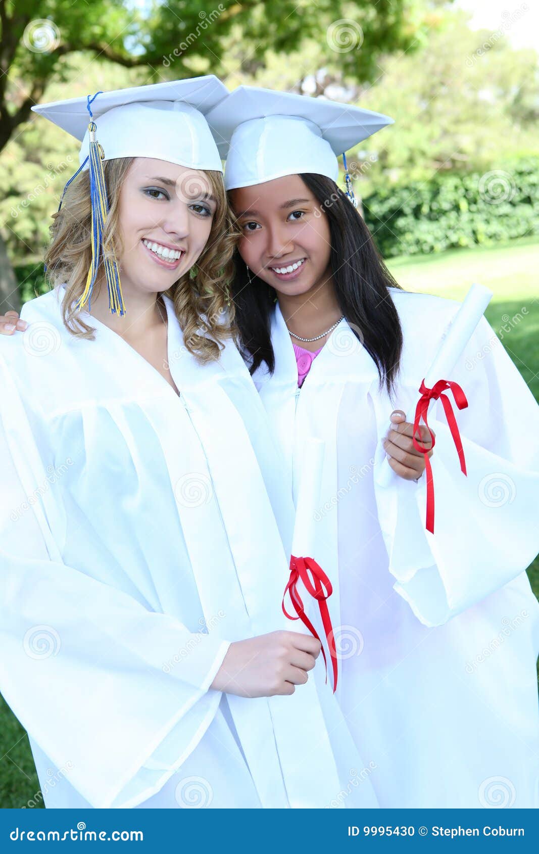Pretty Teens at Graduation stock photo. Image of oriental - 9995430