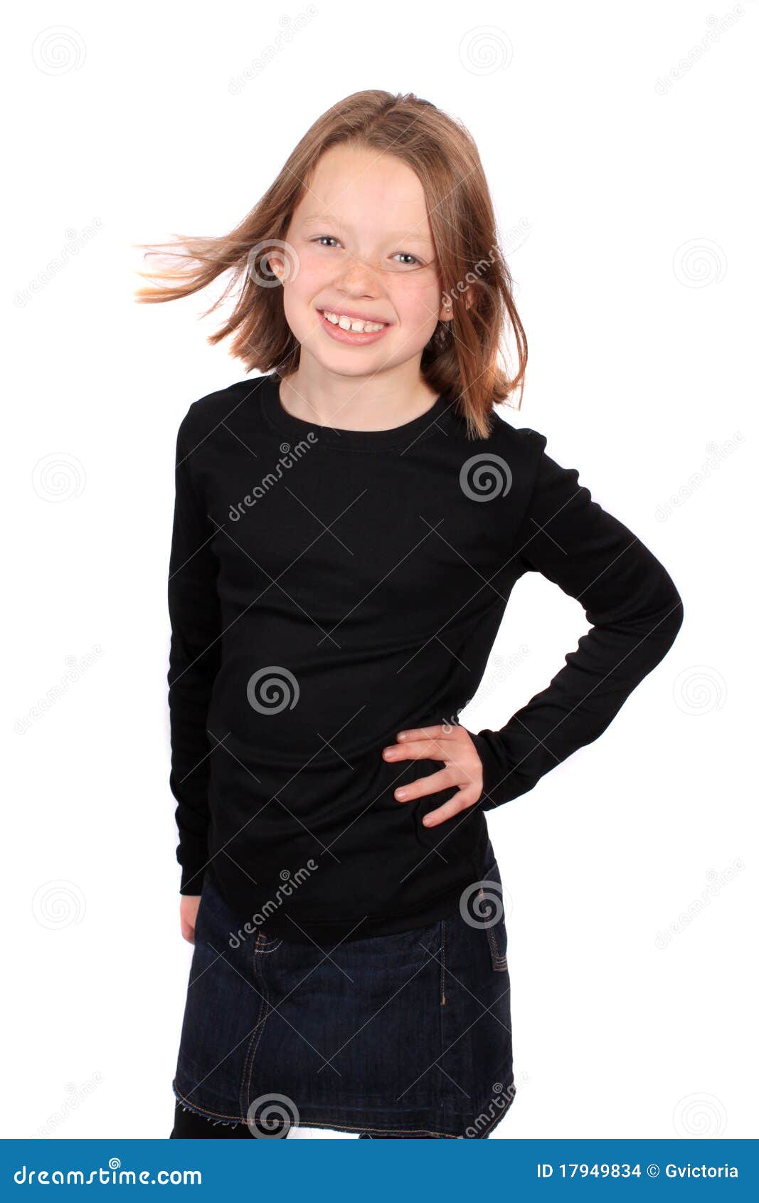 Pretty Ten year old girl stock photo. Image of smile - 17949834