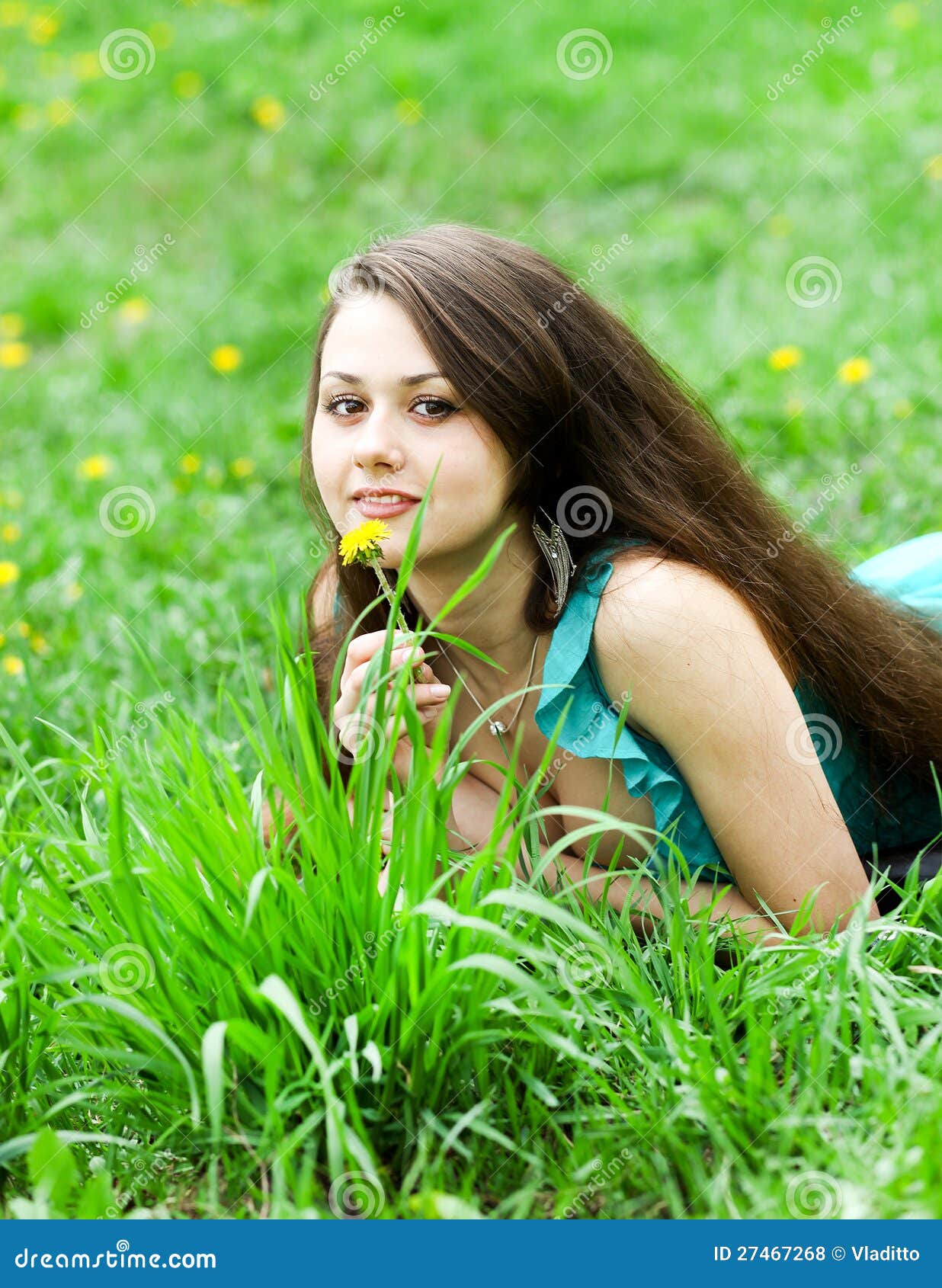 Pretty Tender Beautiful Young Female Face Stock Photo - Image of ...