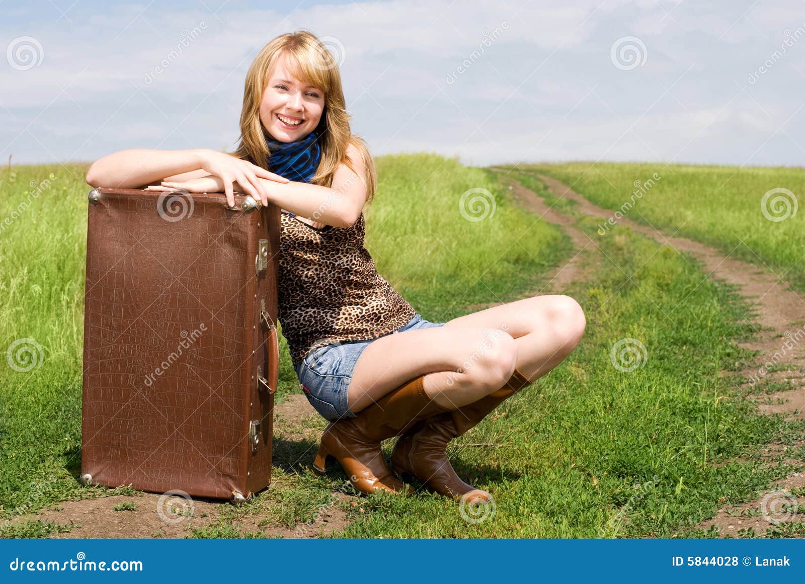 Pretty traveler stock photo. Image of pleasure, attractive - 5844028