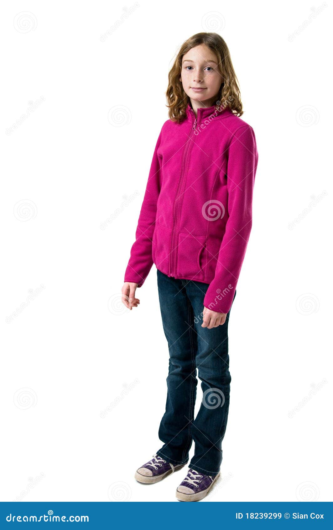 Pretty tween girl stock image. Image of standing, relaxed - 18239299
