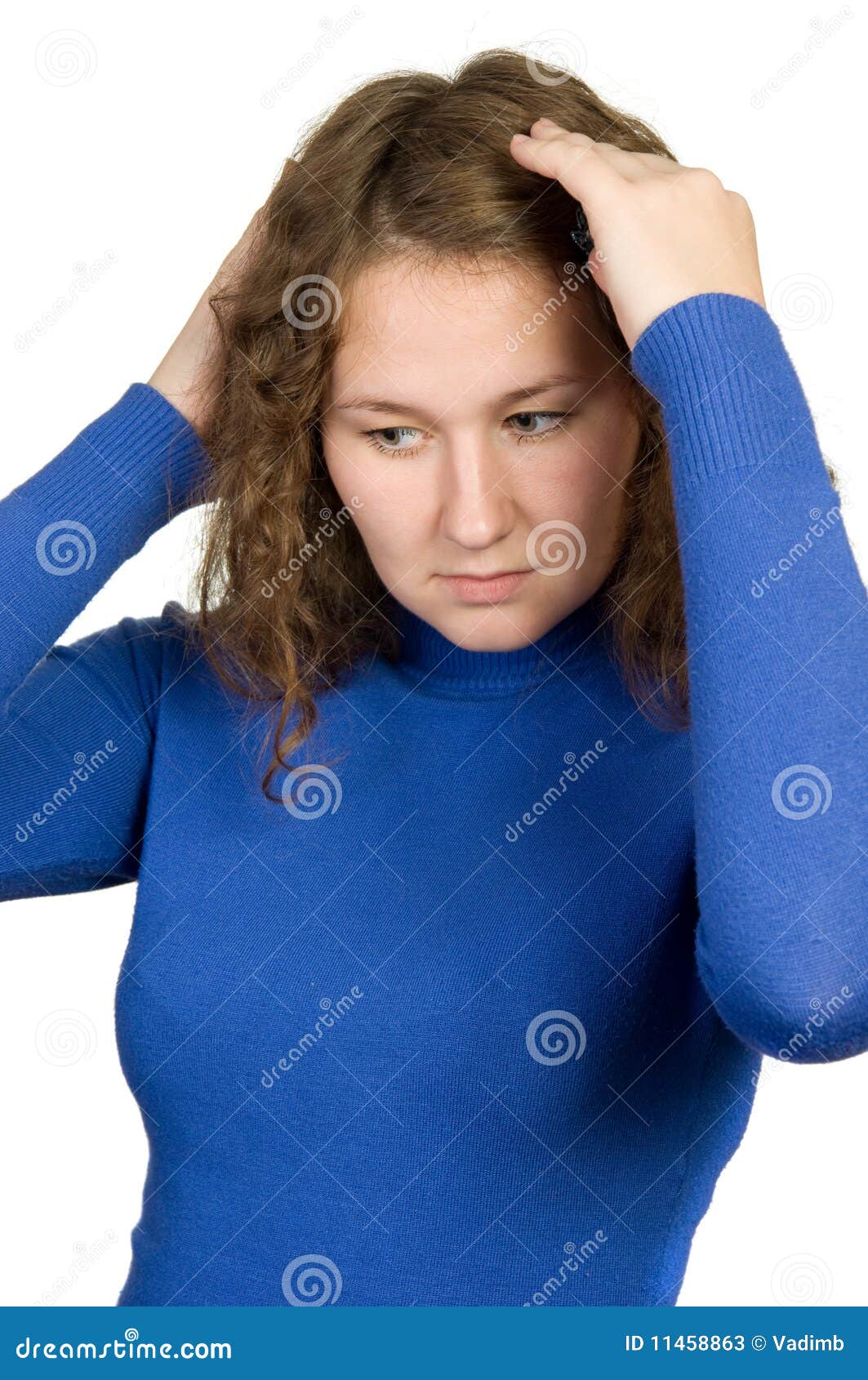 Pretty up hair stock image. Image of woman, female, caucasian - 11458863