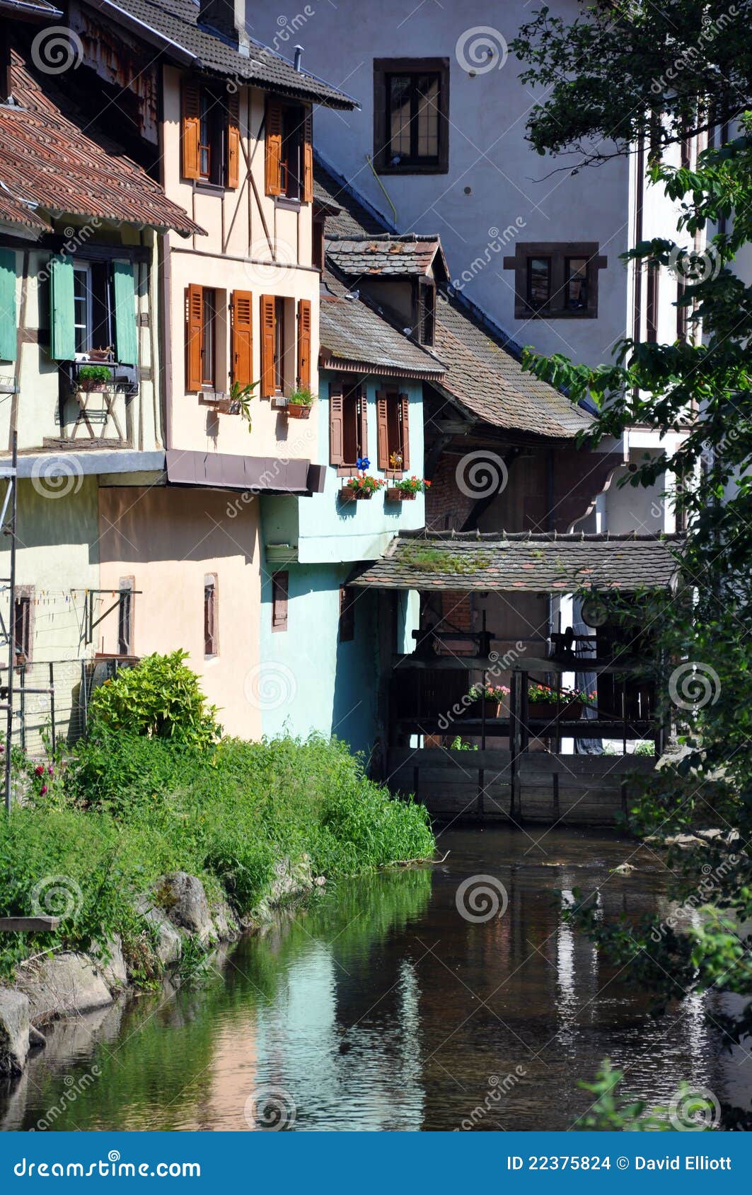 Pretty village stock photo. Image of colour, scenery - 22375824