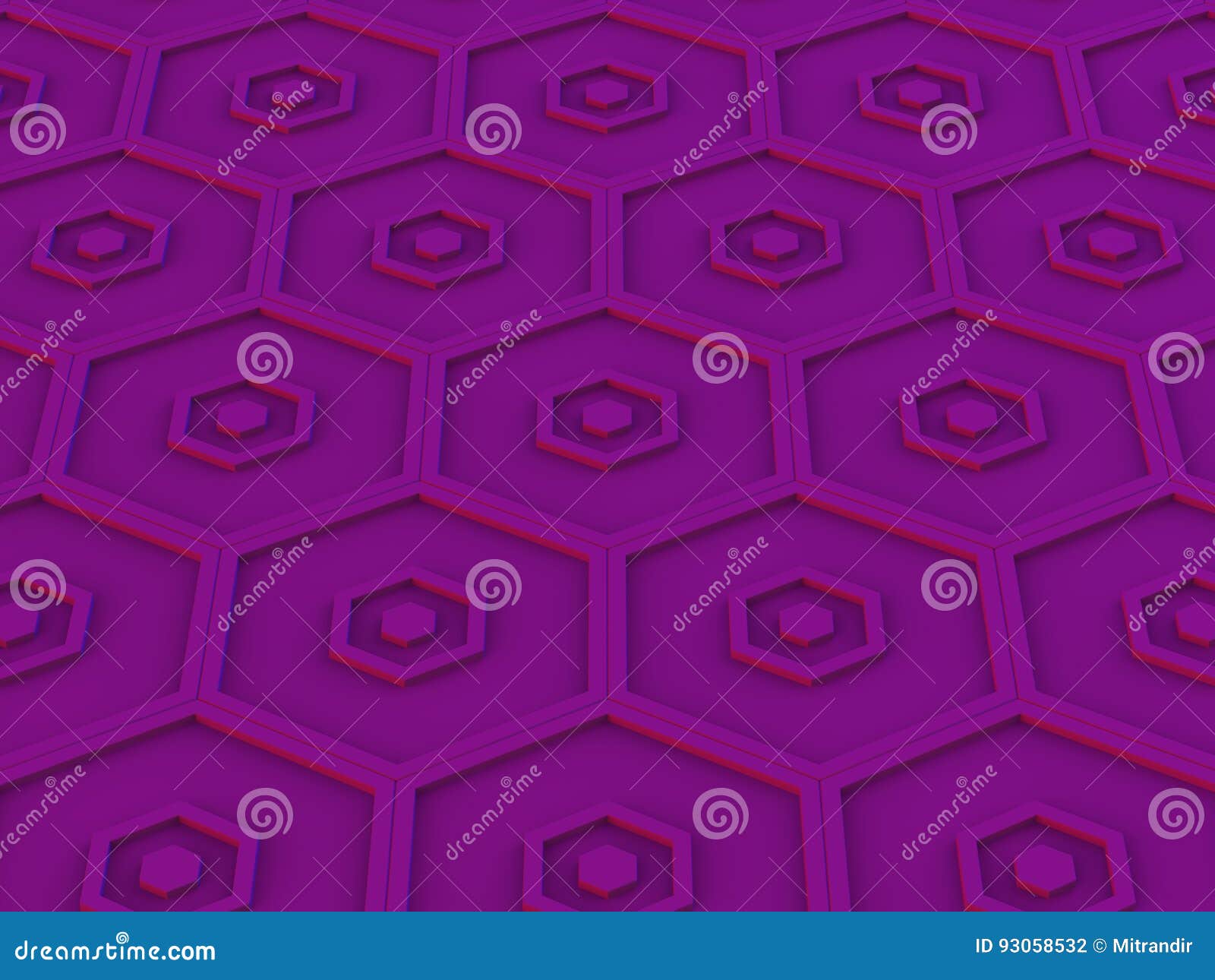 Pretty Violet Hexagon Background Stock Illustration - Illustration of ...