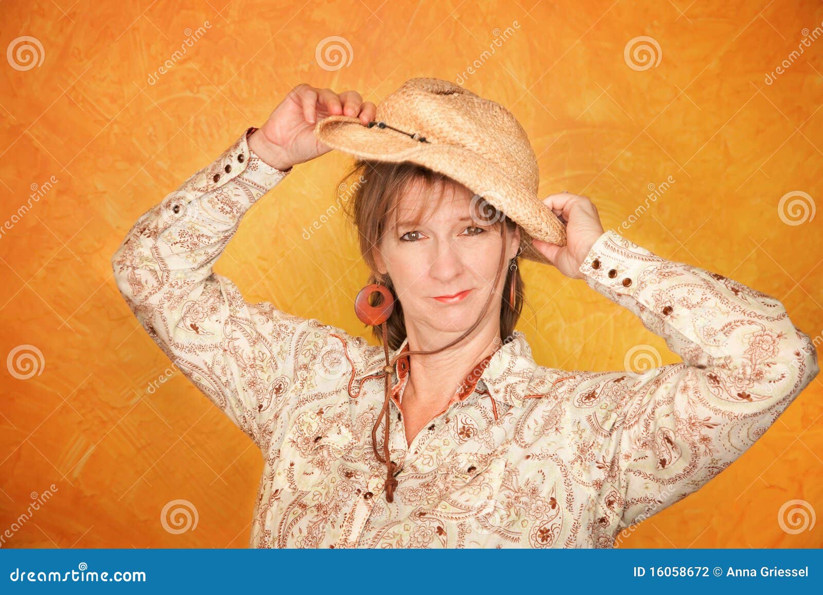 Pretty Western Woman stock photo. Image of smile, attractive - 16058672