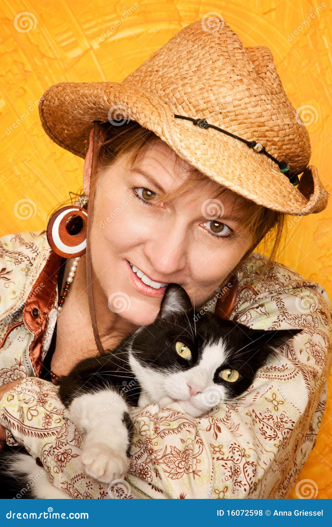 Pretty Western Woman stock photo. Image of wood, portrait - 16072598