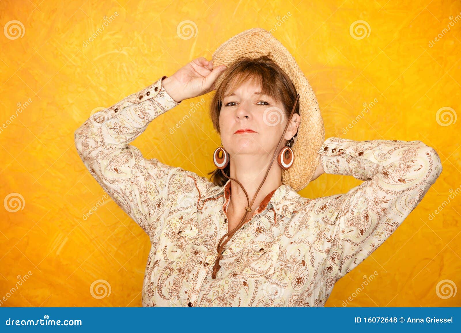 Pretty Western Woman stock photo. Image of people, adult - 16072648