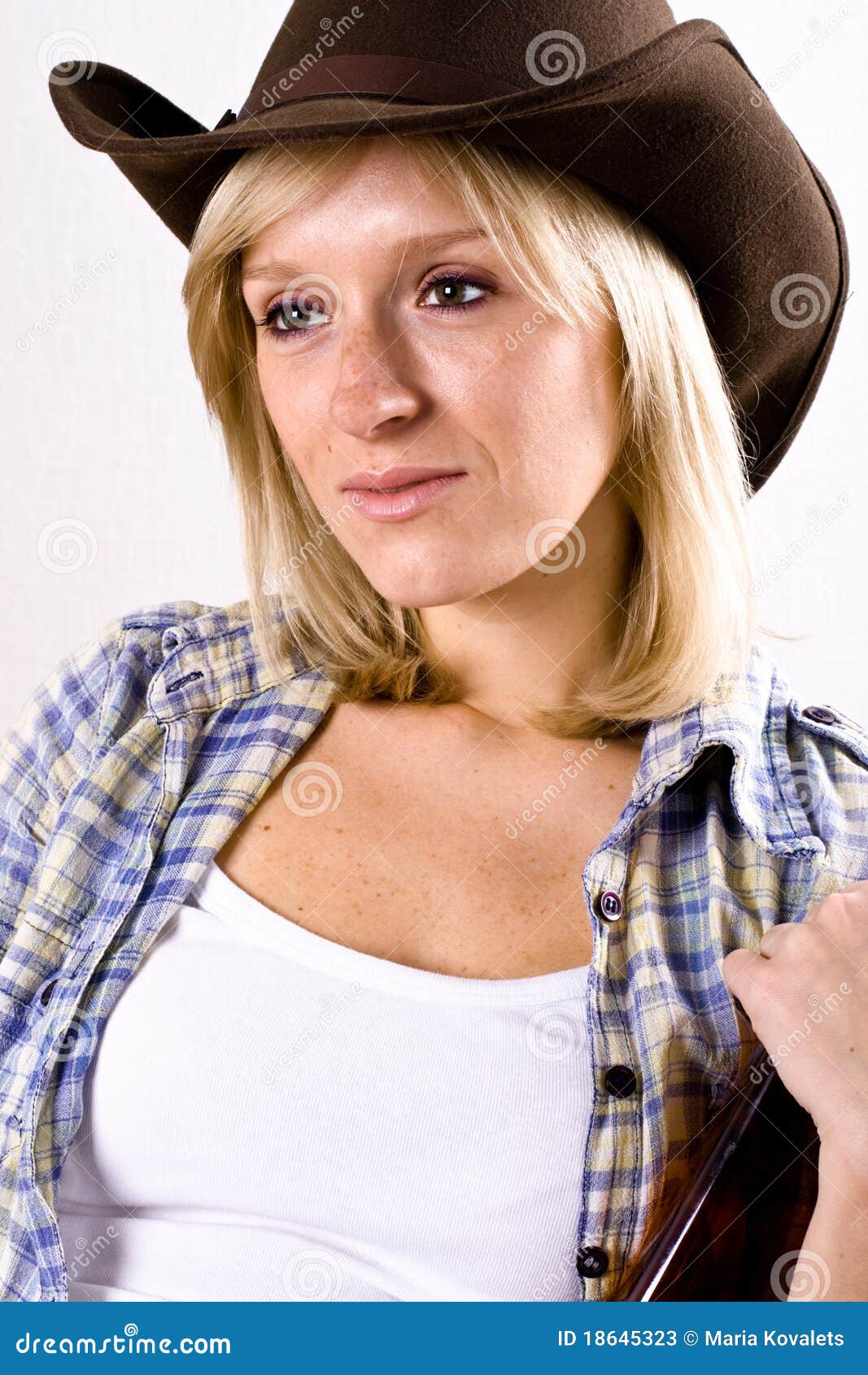 Pretty western woman stock image. Image of mature, lady - 18645323