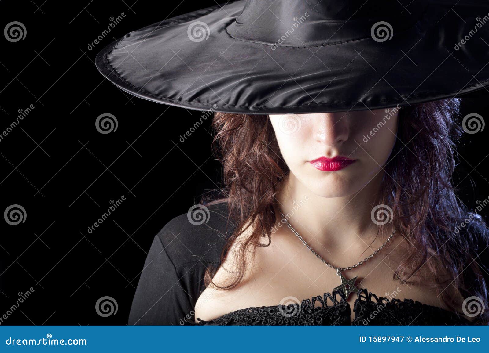 Pretty Witch stock image. Image of horizontal, copy, female - 15897947