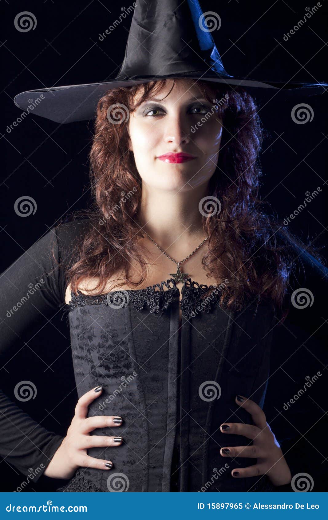 Pretty Witch stock image. Image of eyes, pretty, star - 15897965