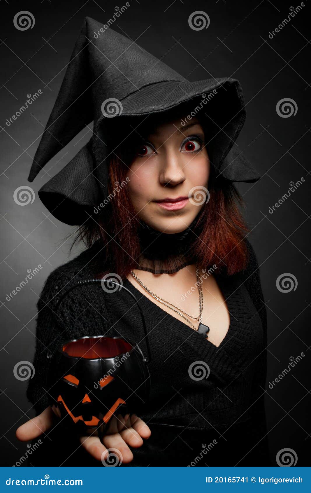 Pretty witch stock image. Image of attractive, holiday - 20165741