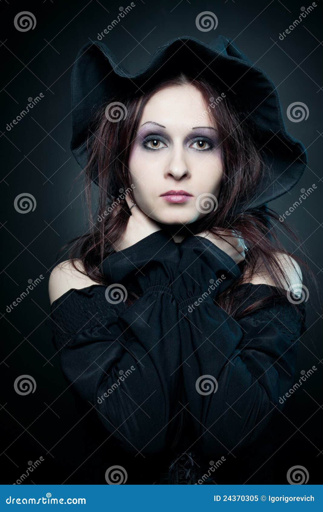 Pretty witch stock image. Image of october, temptation - 24370305