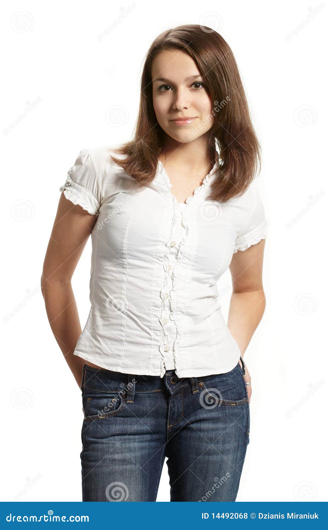 Pretty woman stock photo. Image of isolated, looking - 14492068