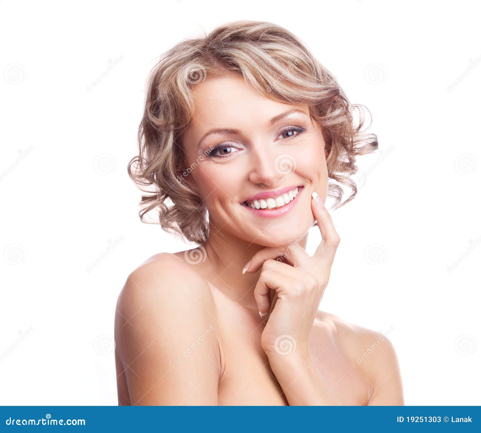 Pretty woman stock image. Image of brown, makeup, caucasian - 19251303