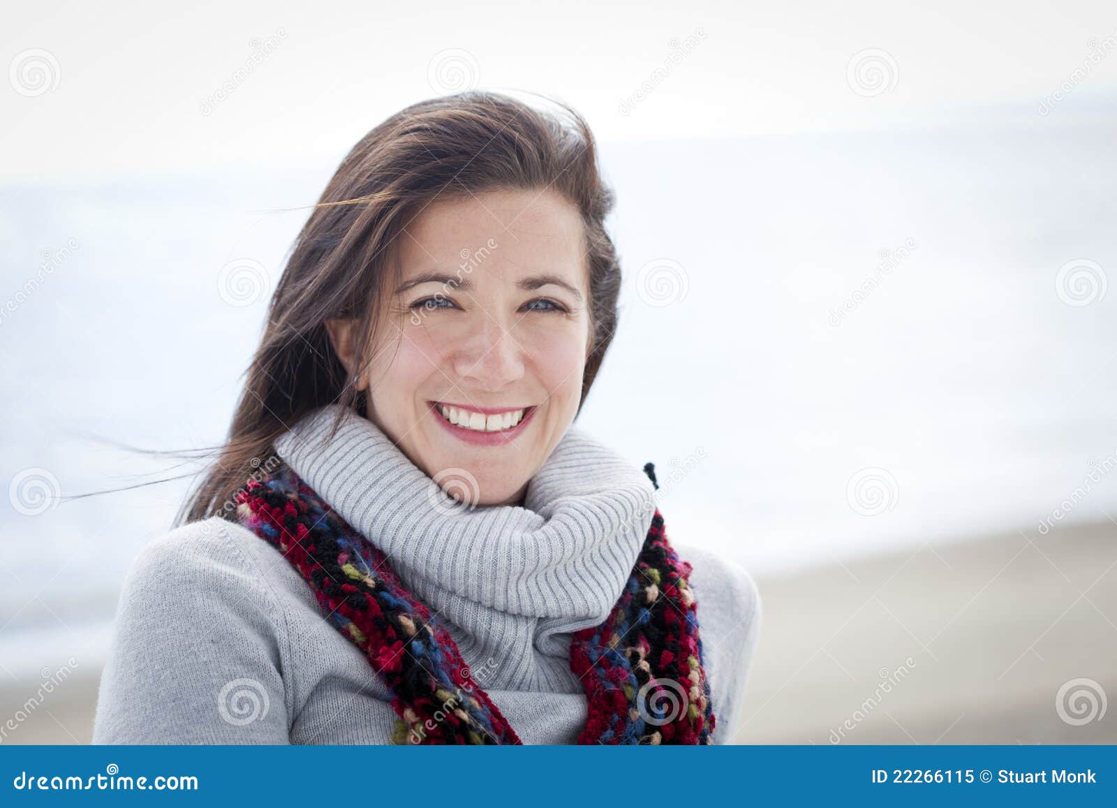 Woman Windy Neck Scarf Stock Photos - Free & Royalty-Free Stock Photos ...