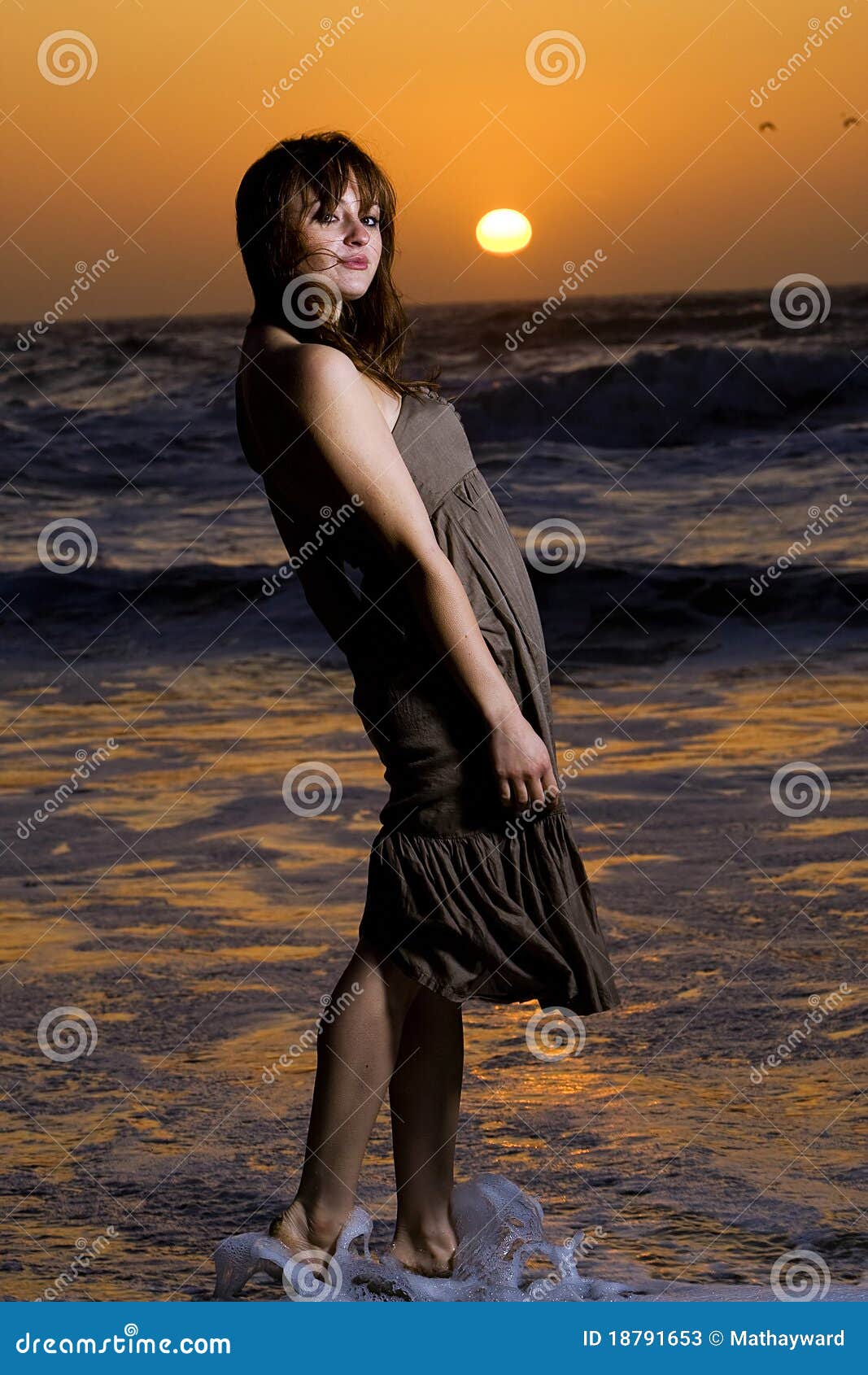 Pretty Woman at a beach stock image. Image of beautiful - 18791653