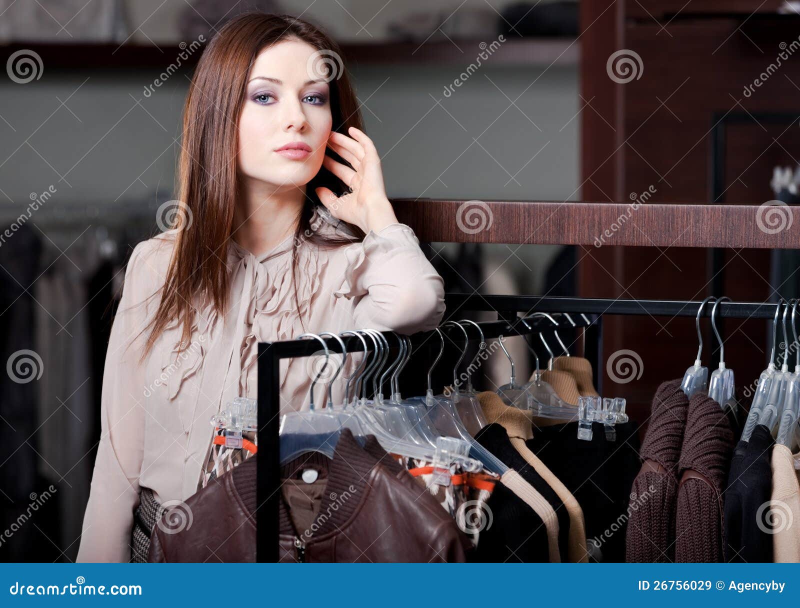 Pretty Woman is in the Boutique Stock Image - Image of alternative ...
