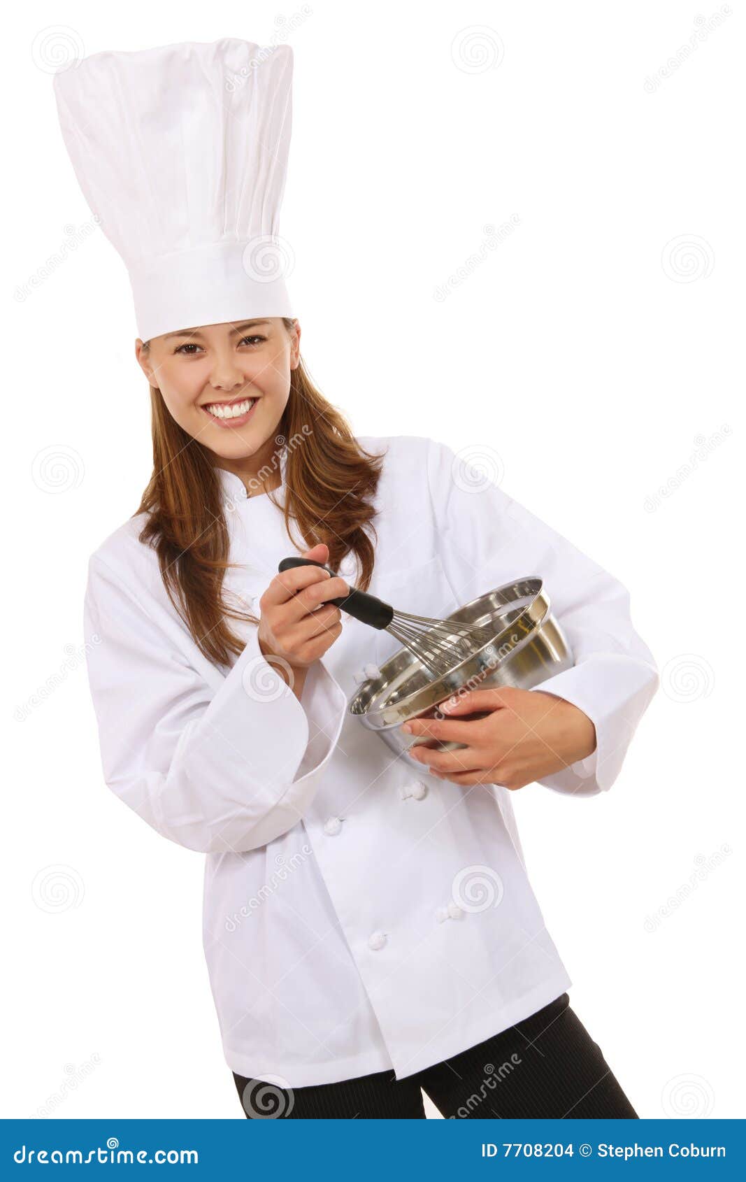 Pretty Woman Chef stock photo. Image of recipe, bowl, attractive - 7708204
