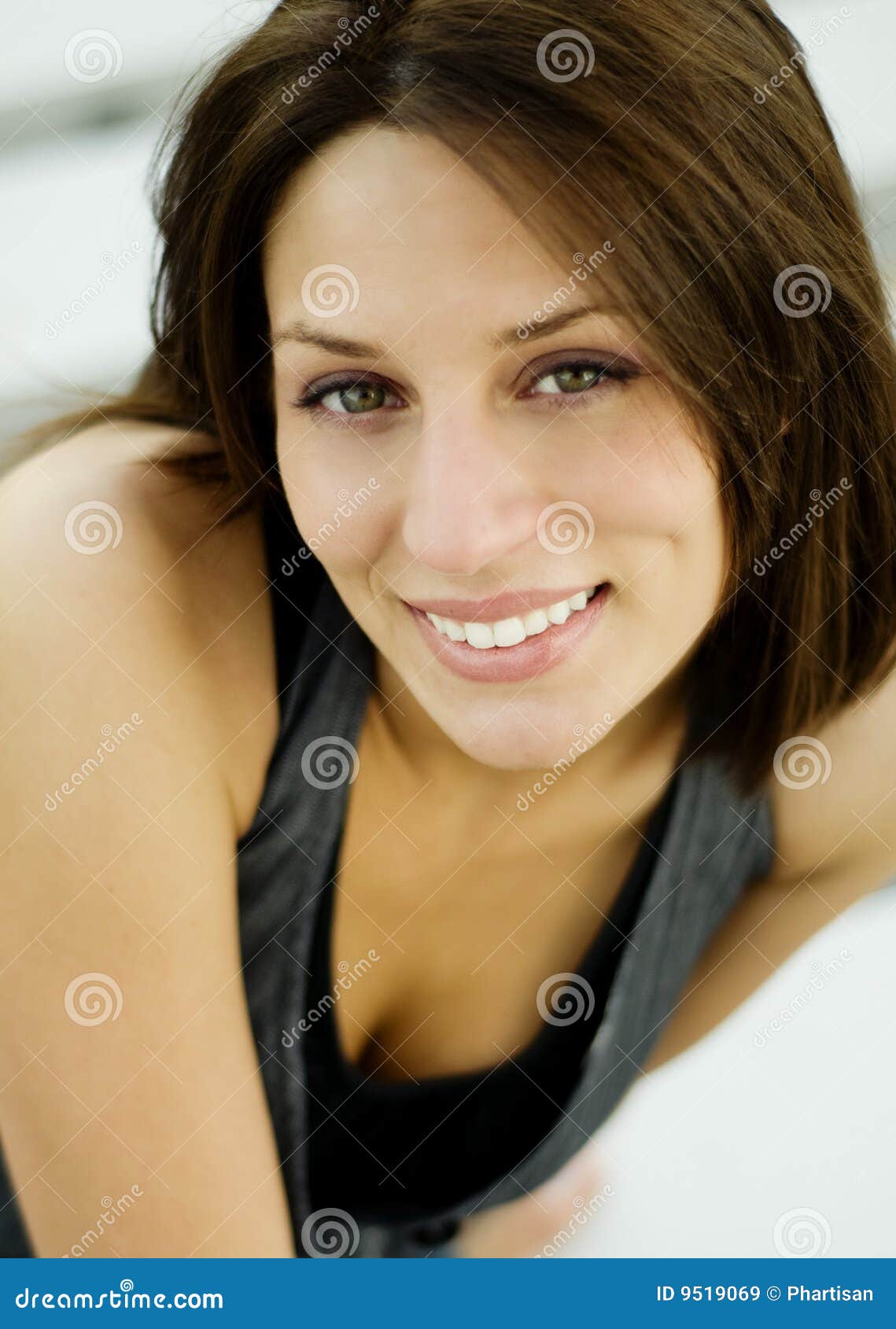 Pretty Woman with Friendly Smile Stock Image - Image of expression ...