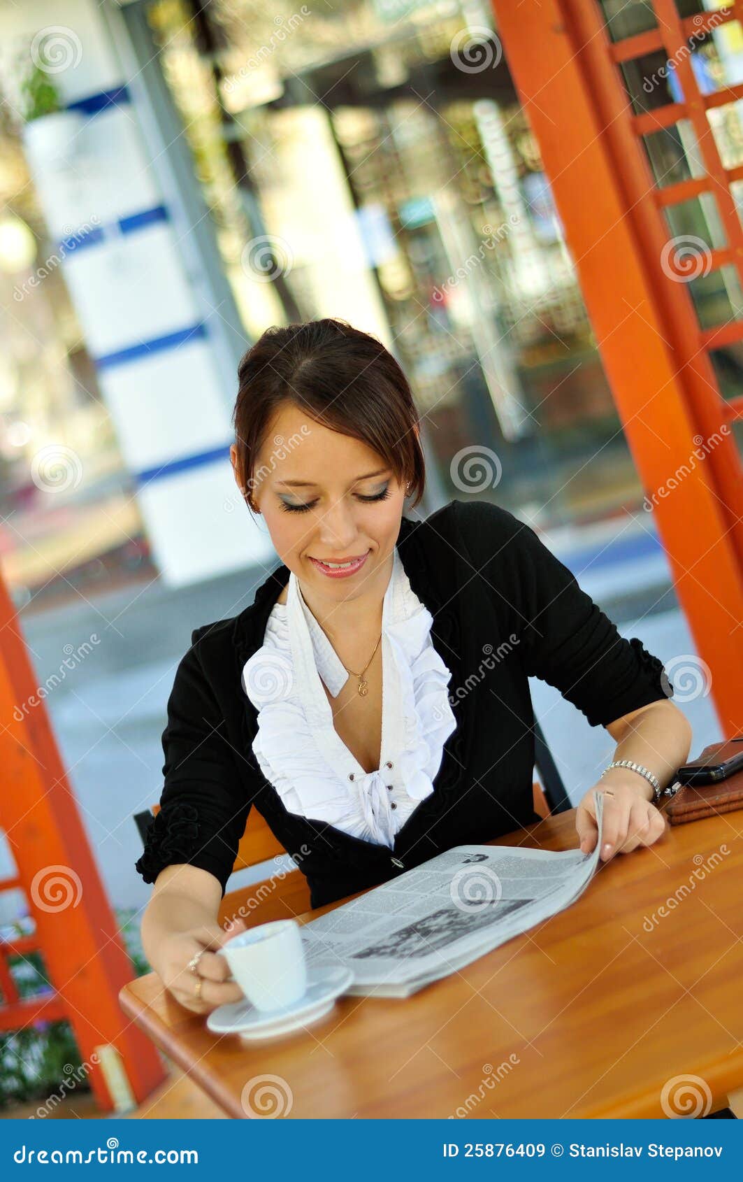 Pretty woman having lunch stock image. Image of white - 25876409