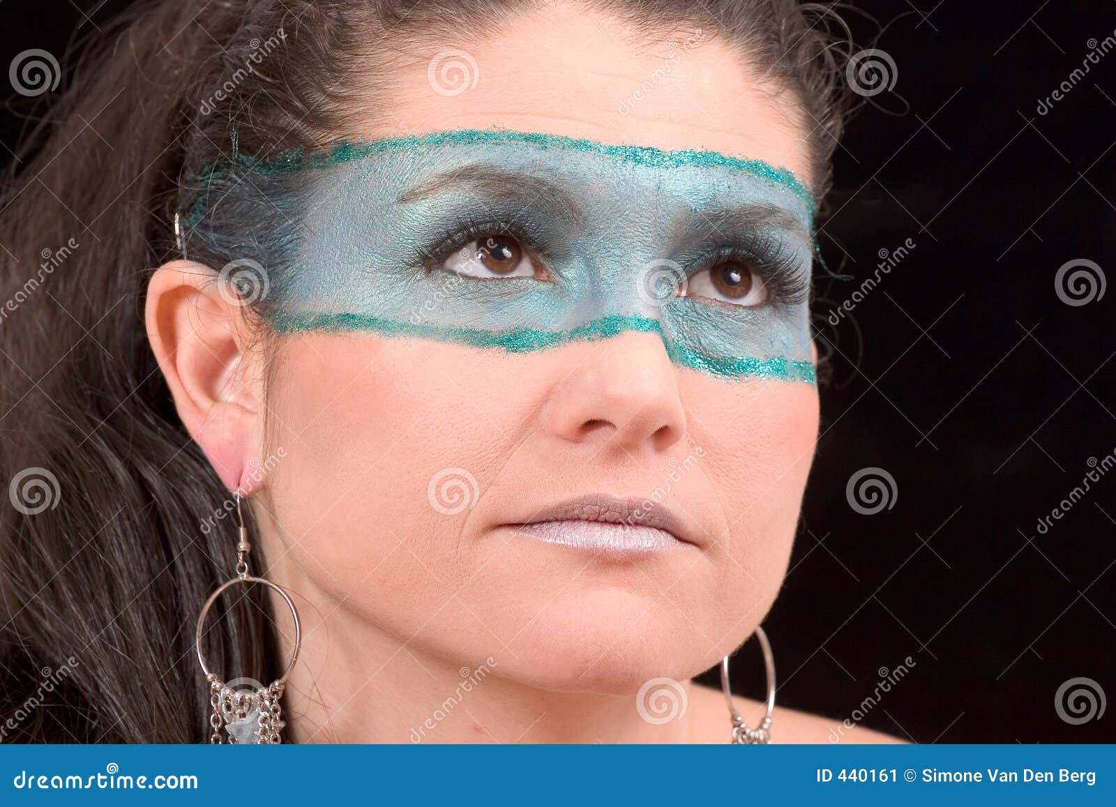 Pretty Woman in Heavy Makeup Stock Image - Image of skin, hairstyle: 440161