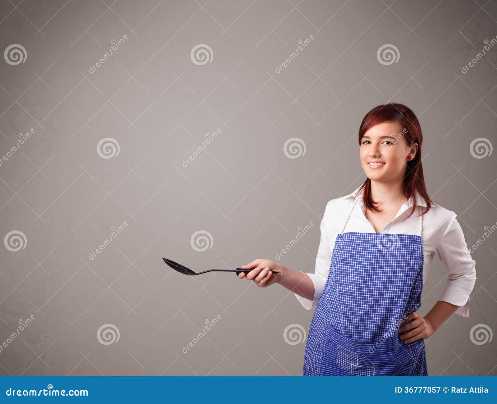 Pretty Woman Holding a Spoon Stock Image - Image of people, meal: 36777057