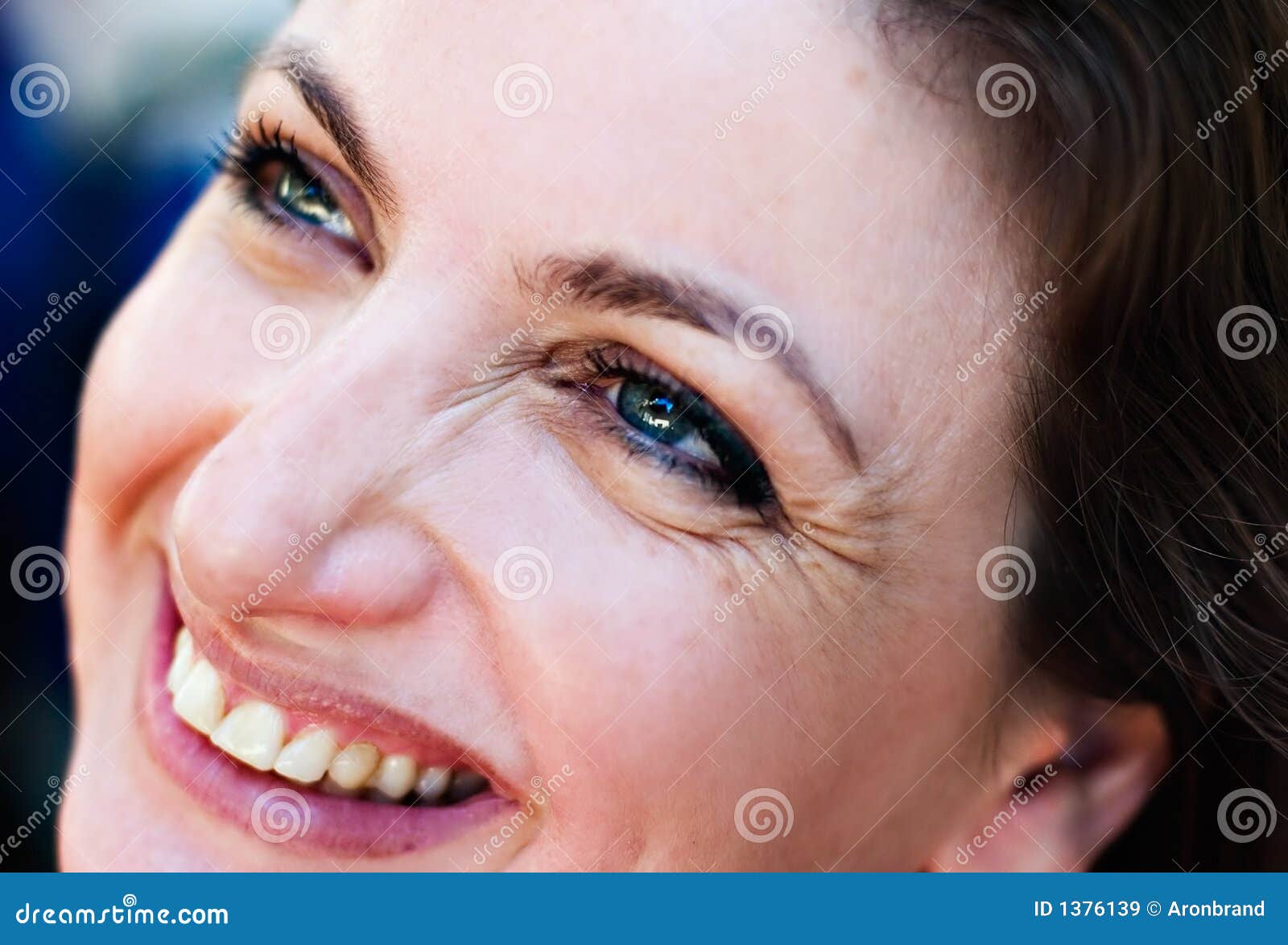 Pretty woman laughing stock image. Image of good, mother - 1376139