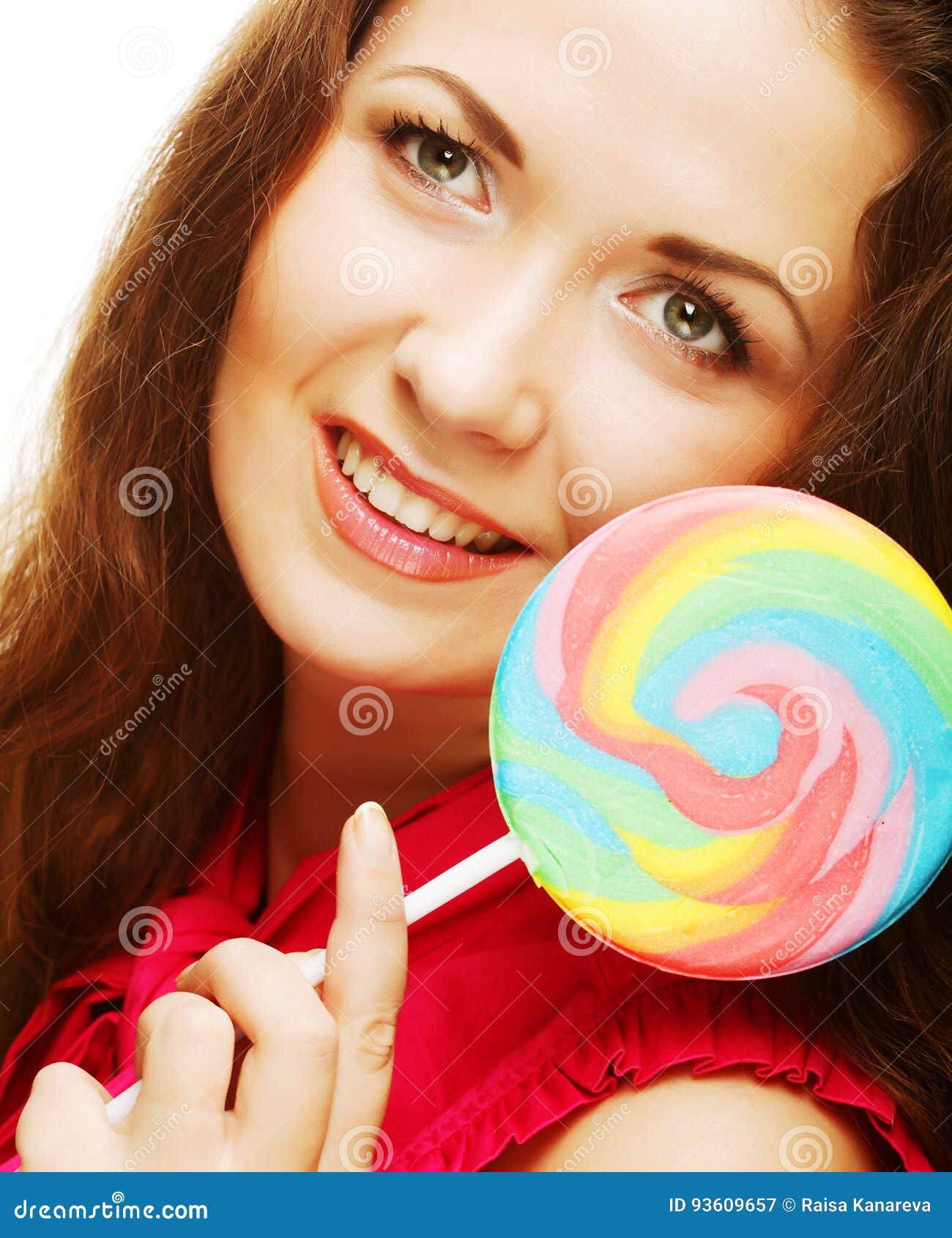 Pretty Woman with Lollipop. Stock Image - Image of cute, people: 93609657