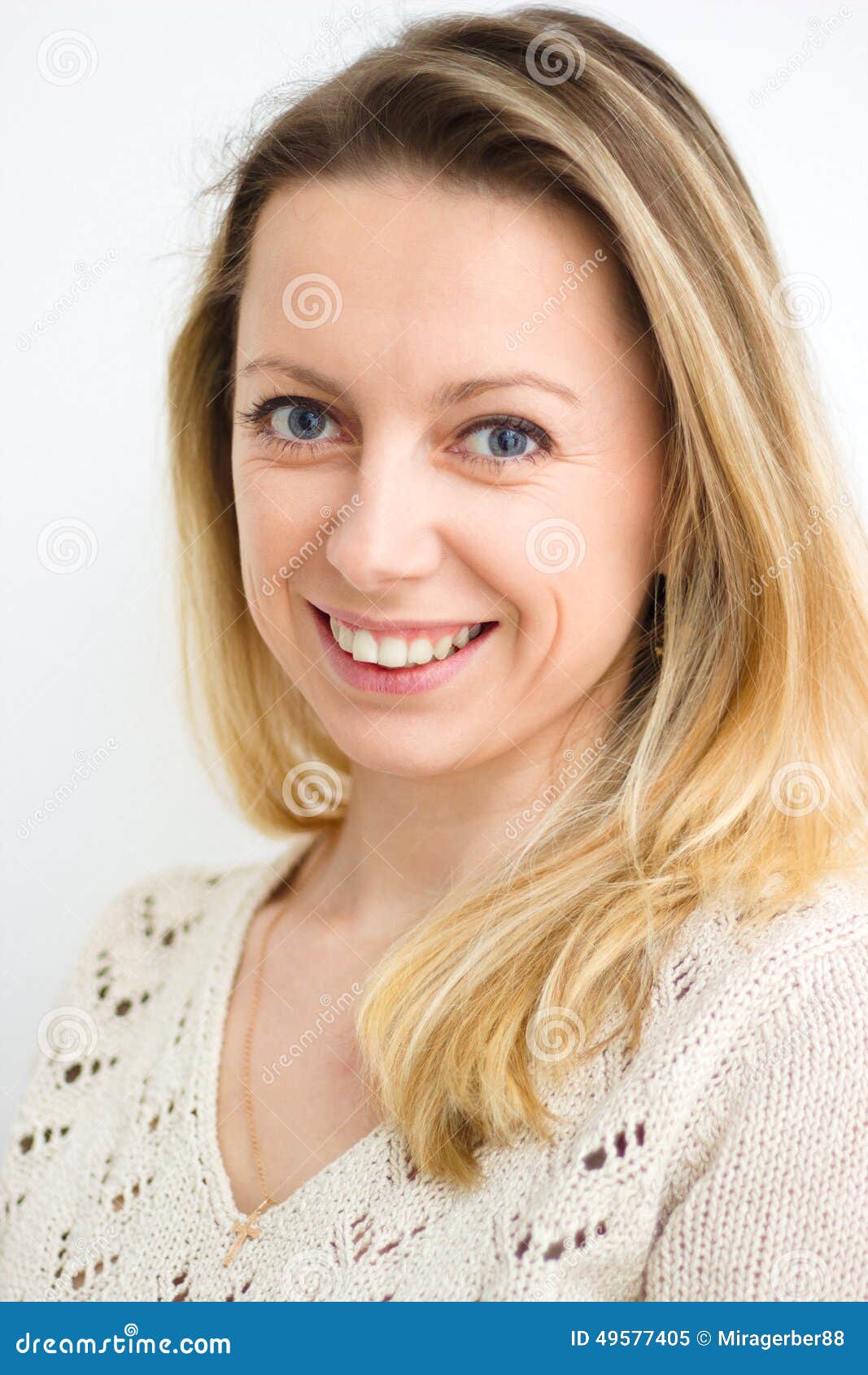 Pretty Woman Looking at You Smiling Stock Image - Image of girl ...